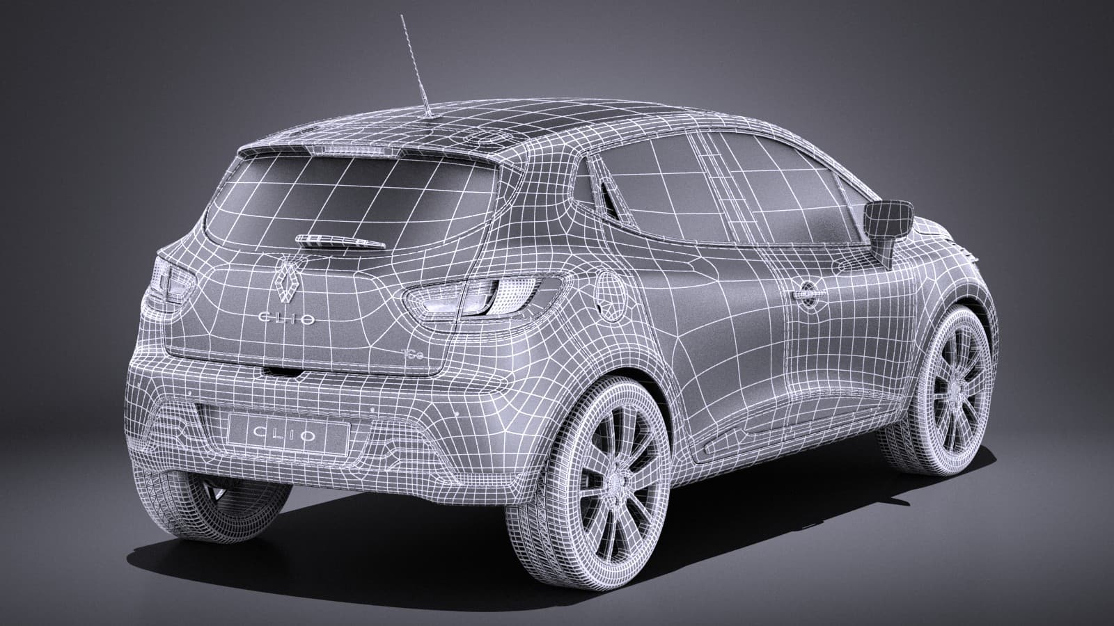 Renault Clio 2015 (V-Ray) 3D Model by SQUIR