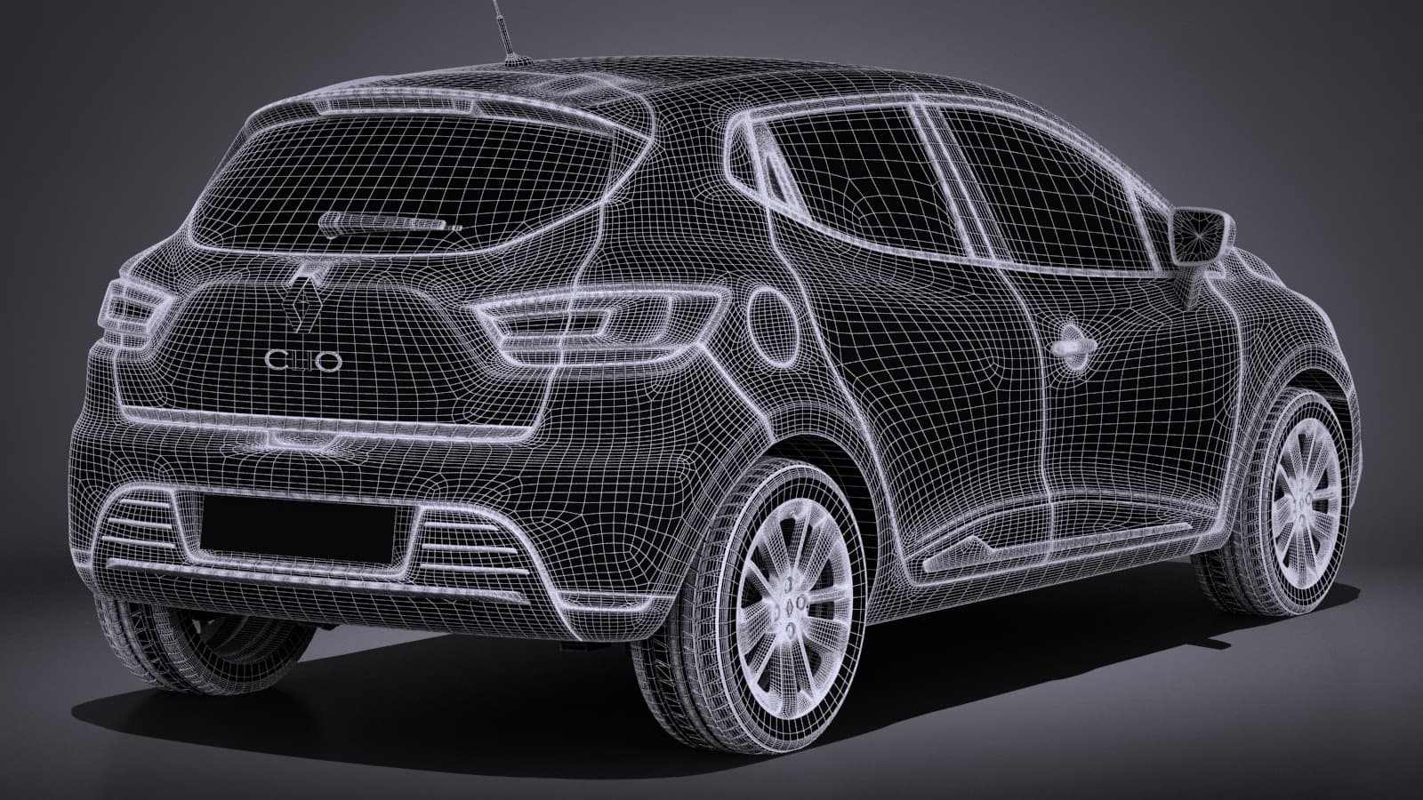 Renault Clio 2017 - 3D Model by SQUIR