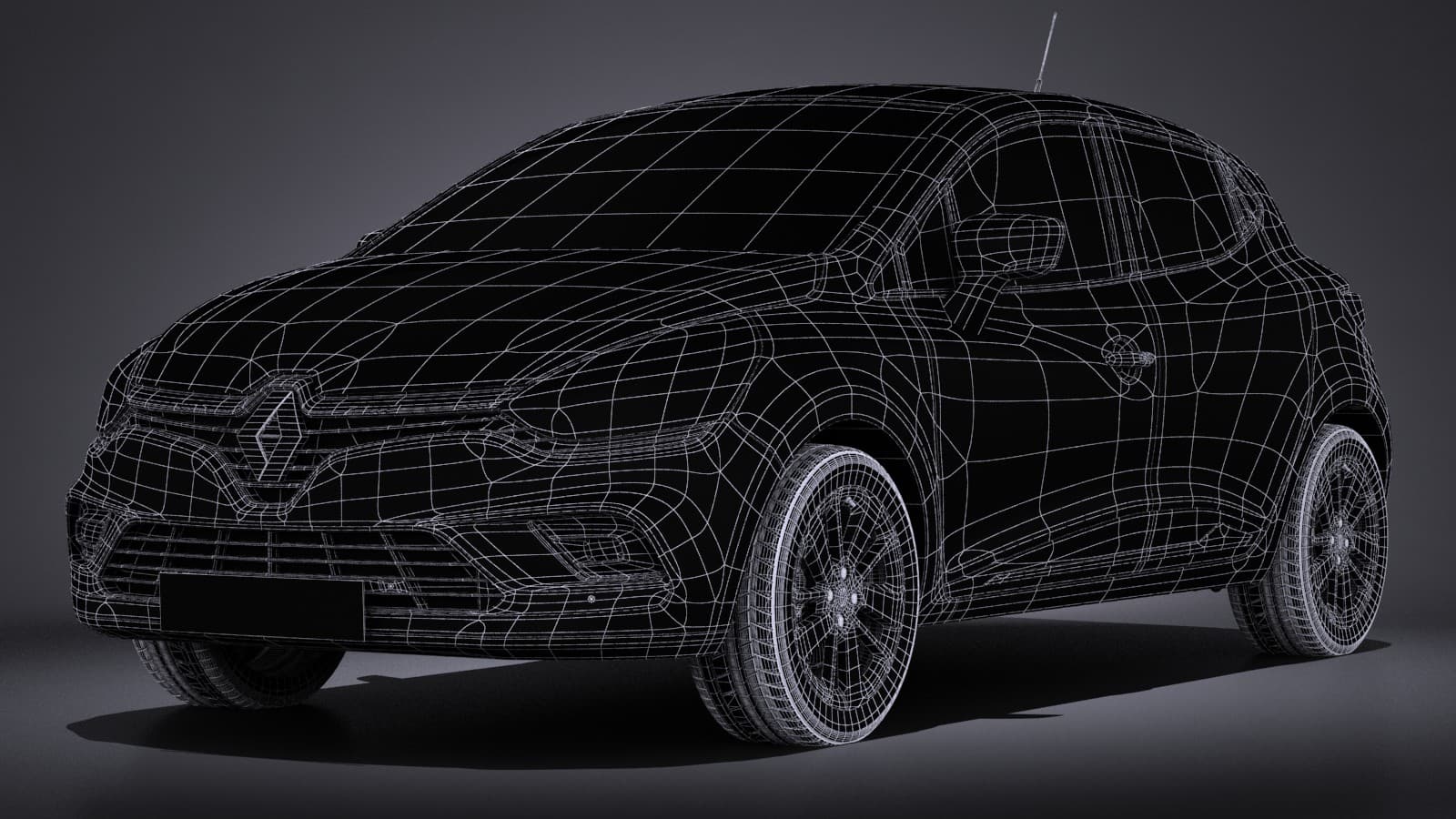 Renault Clio 2017 - 3D Model by SQUIR