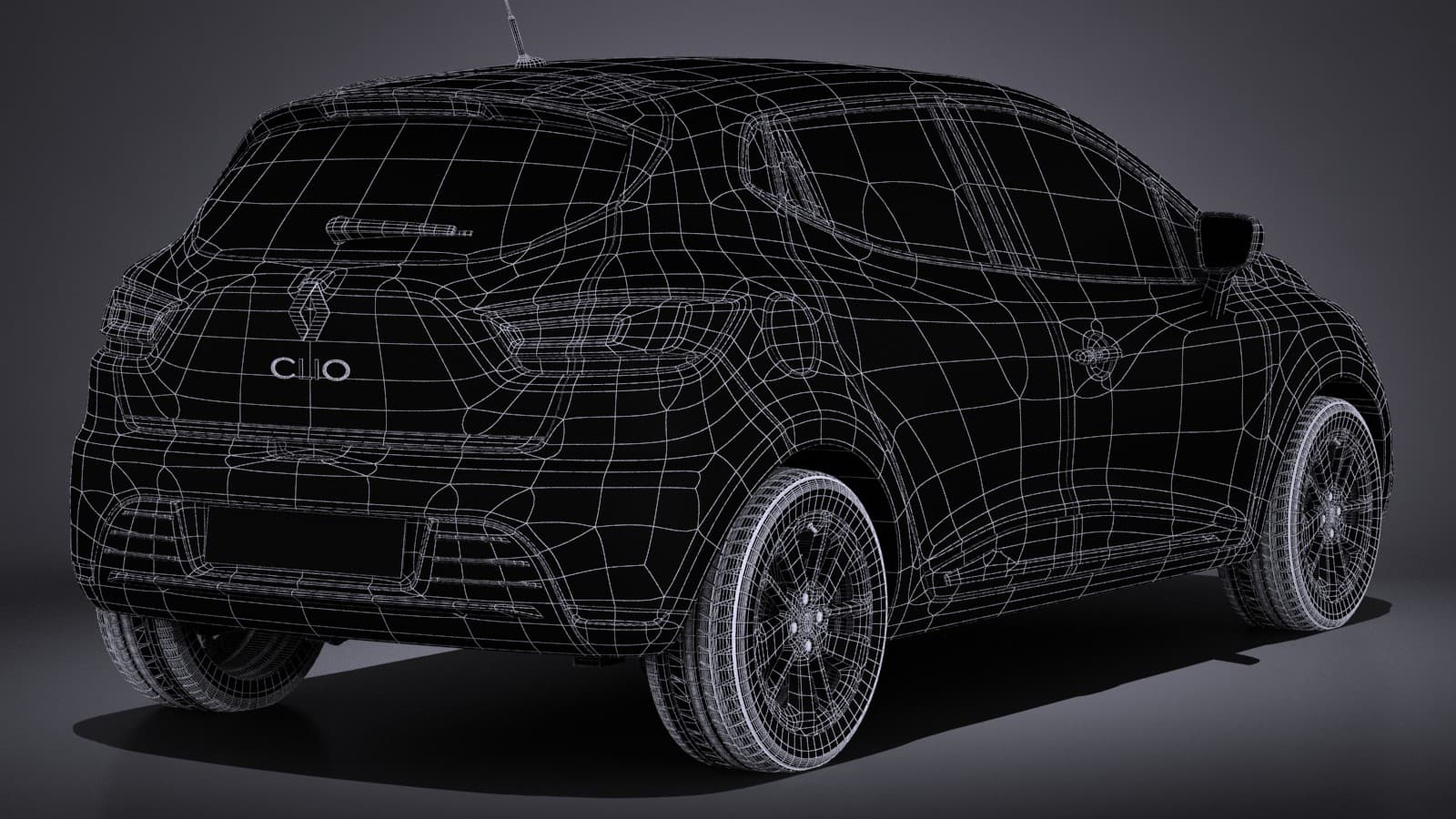 Renault Clio 2017 - 3D Model by SQUIR