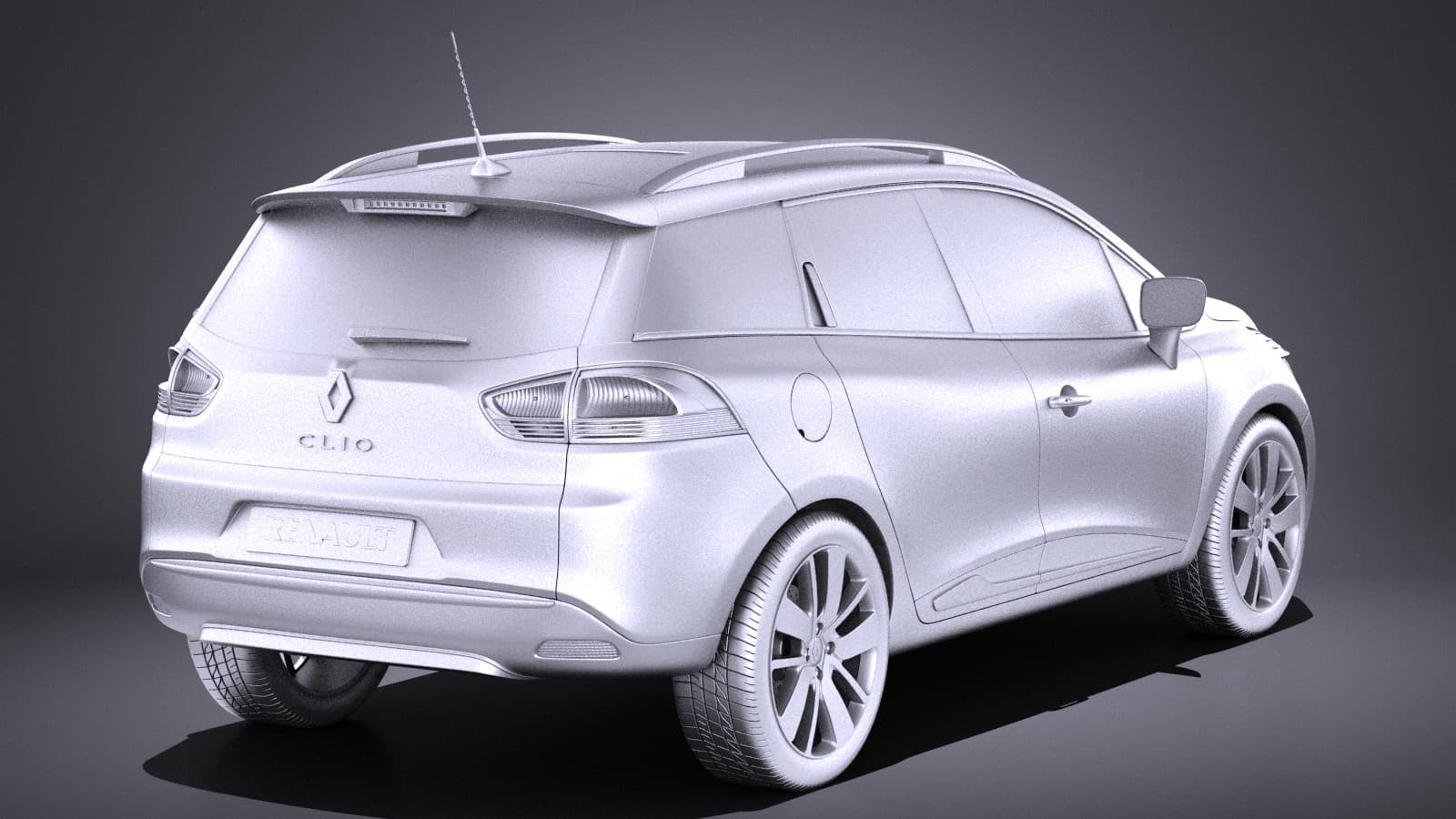 Renault Clio Estate 2015 (V-Ray) 3D Model by SQUIR