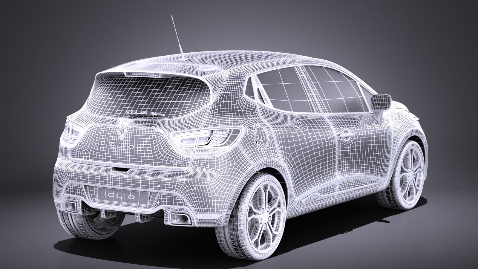 Renault Clio RS 200 2015 (V-Ray) 3D Model by SQUIR