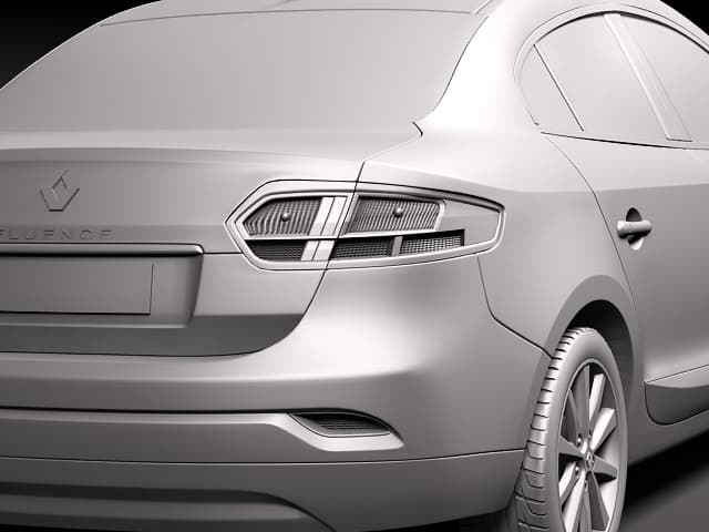 Renault Fluence 2010 - 3D Model by SQUIR