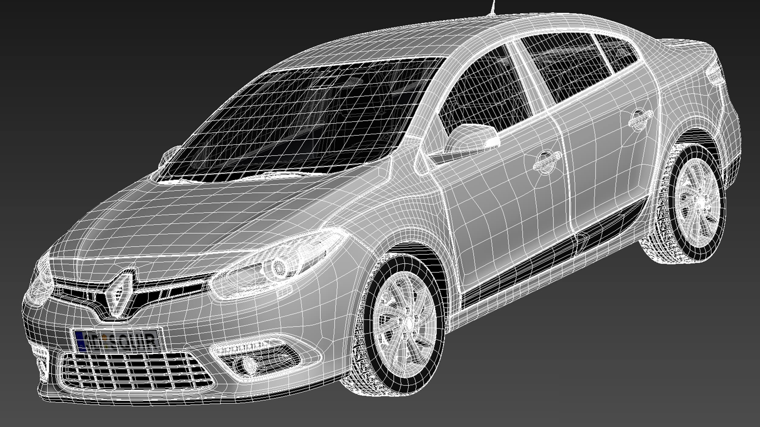 Renault Fluence 2013 - 3D Model by SQUIR