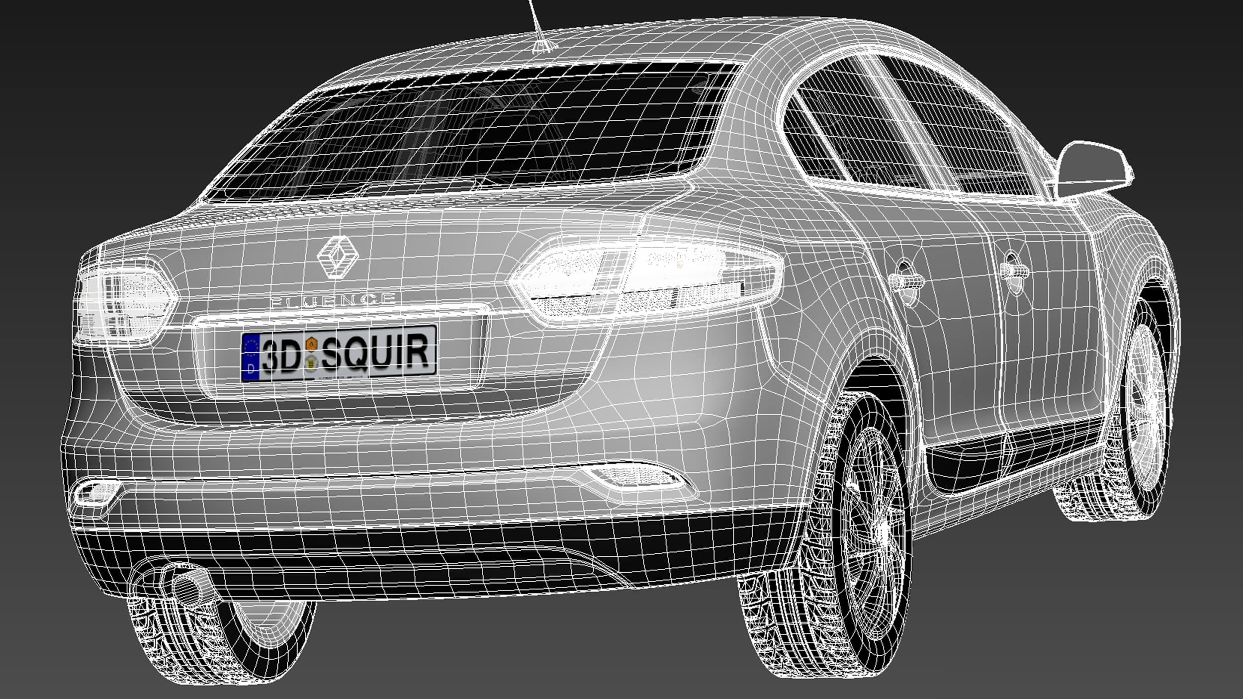 Renault Fluence 2013 - 3D Model by SQUIR