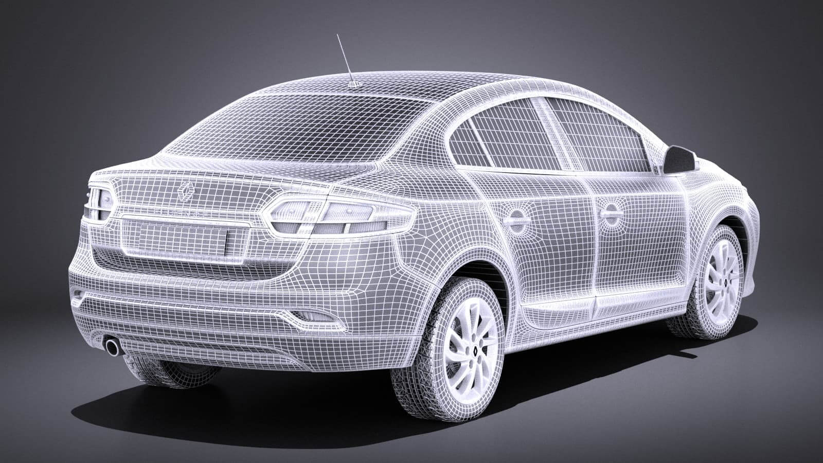 Renault Fluence 2016 (V-Ray) 3D Model by SQUIR