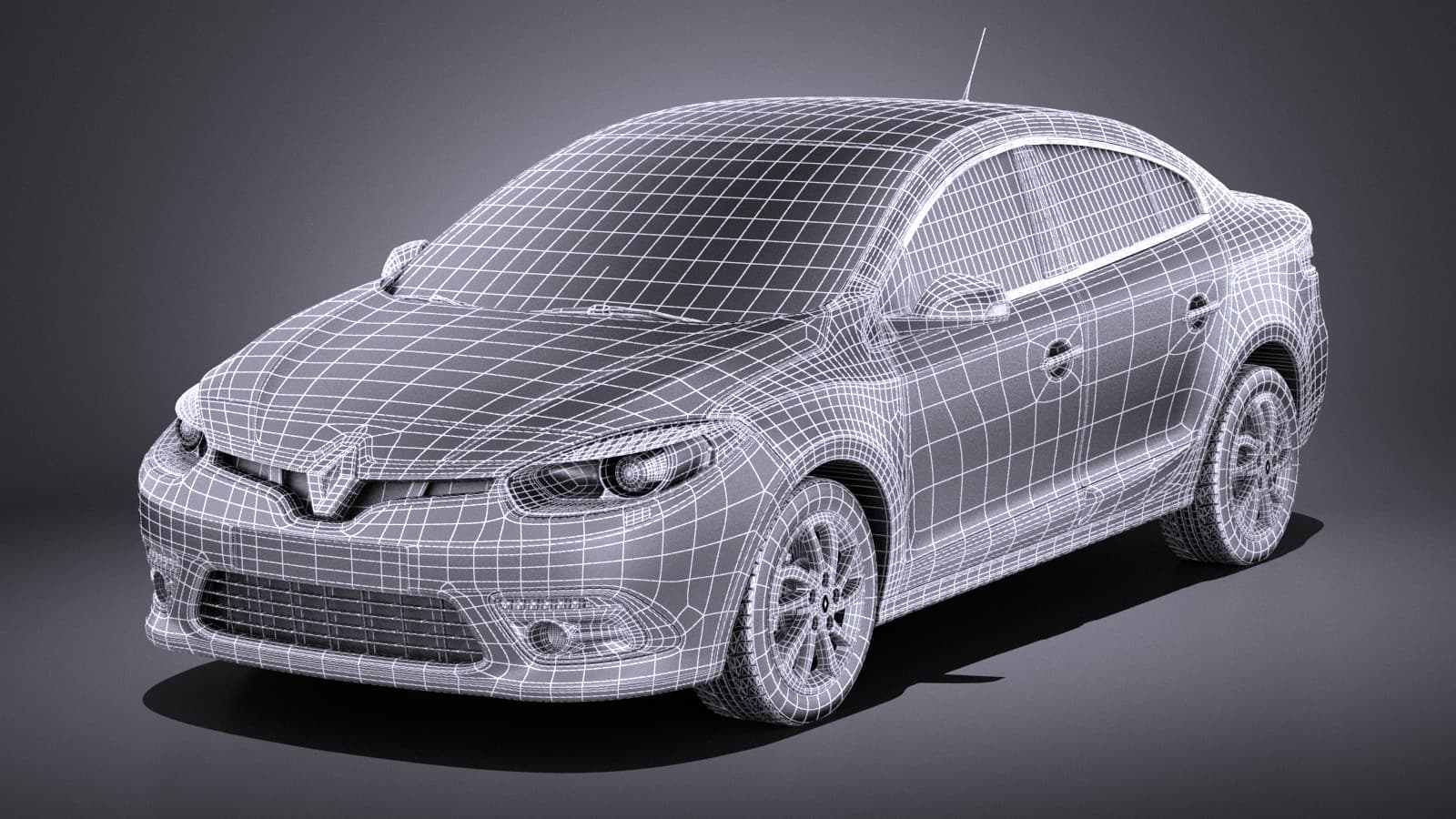 Renault Fluence 2016 (V-Ray) 3D Model by SQUIR