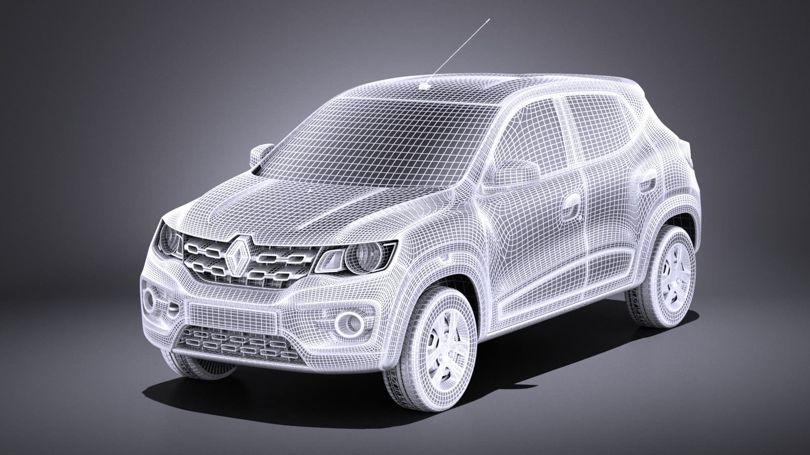 Renault Kwid 2018 (V-Ray) 3D Model by SQUIR