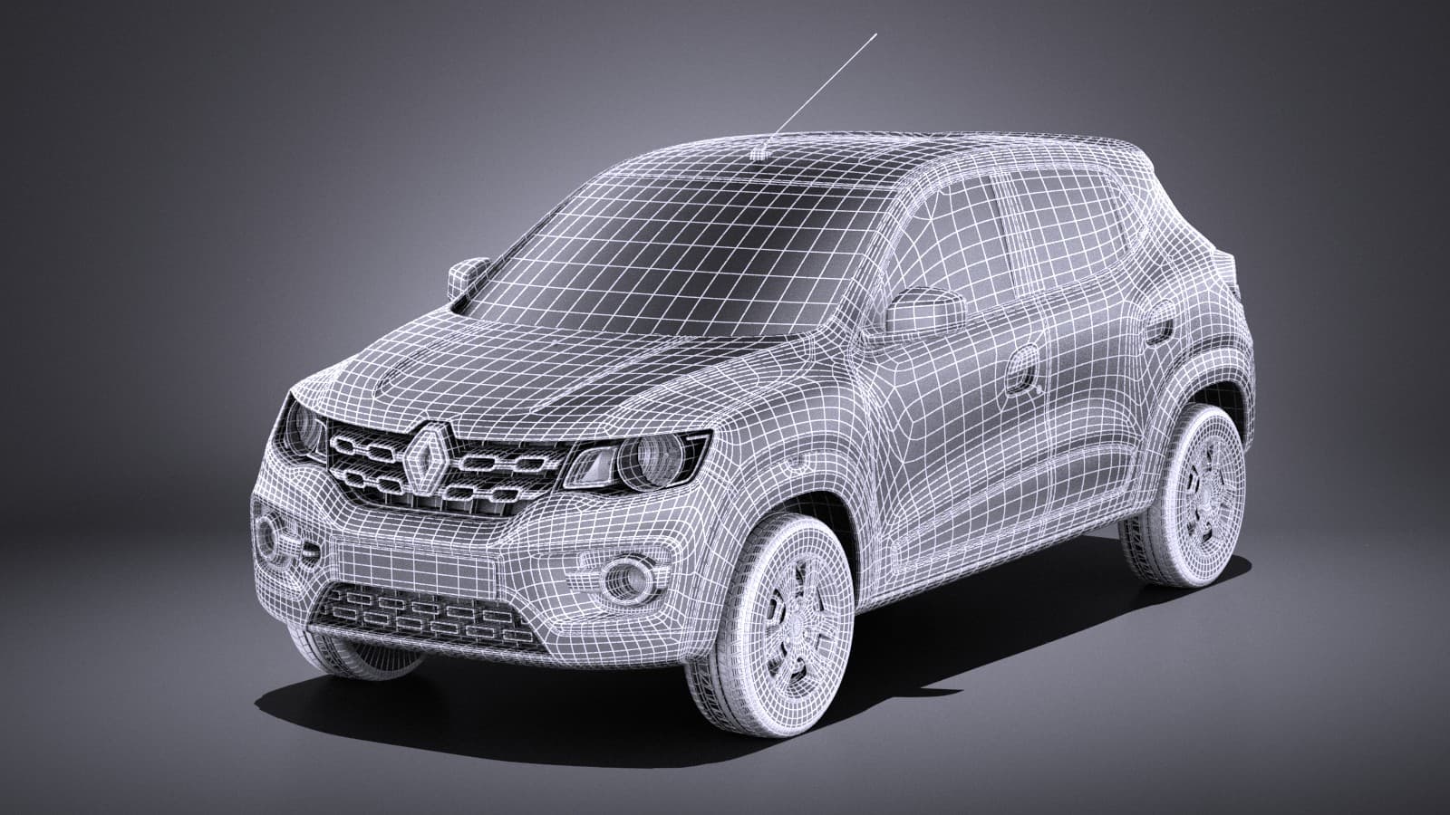 Renault Kwid 2018 (V-Ray) 3D Model by SQUIR