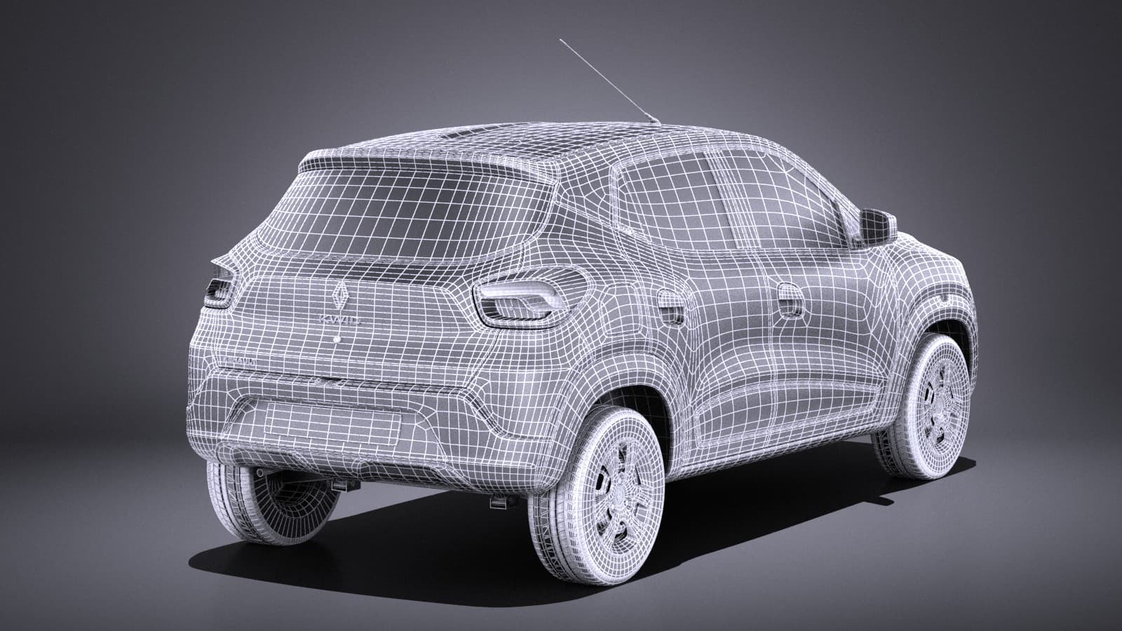 Renault Kwid 2018 (V-Ray) 3D Model by SQUIR