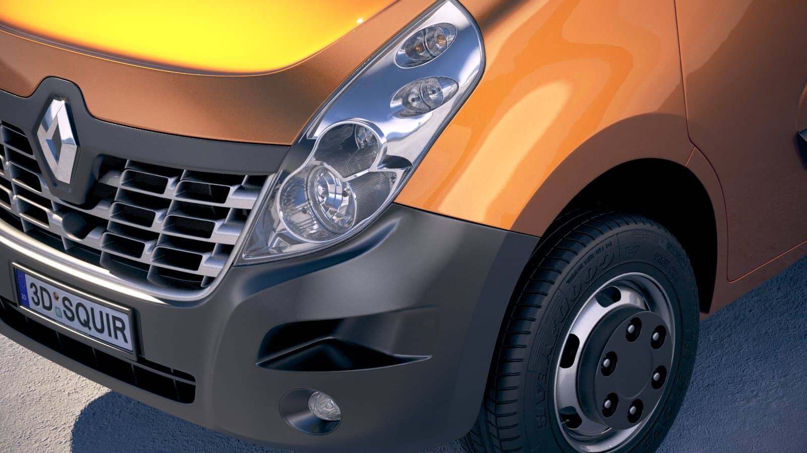 Renault Master Van 2018 Maxi - 3D Model by SQUIR