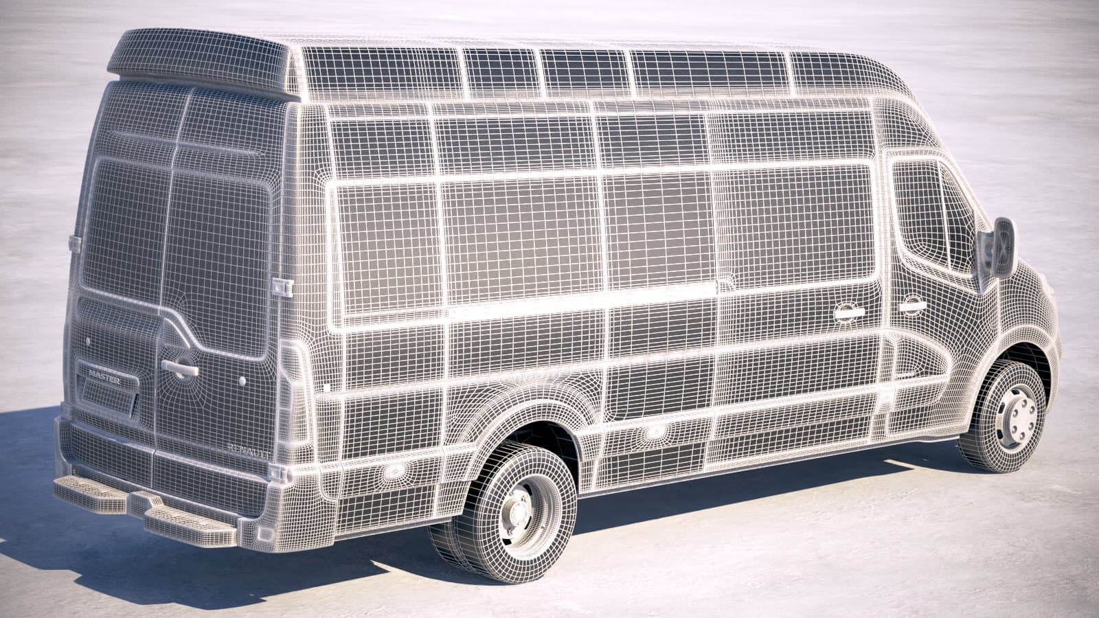 Renault Master Van 2018 Maxi - 3D Model by SQUIR