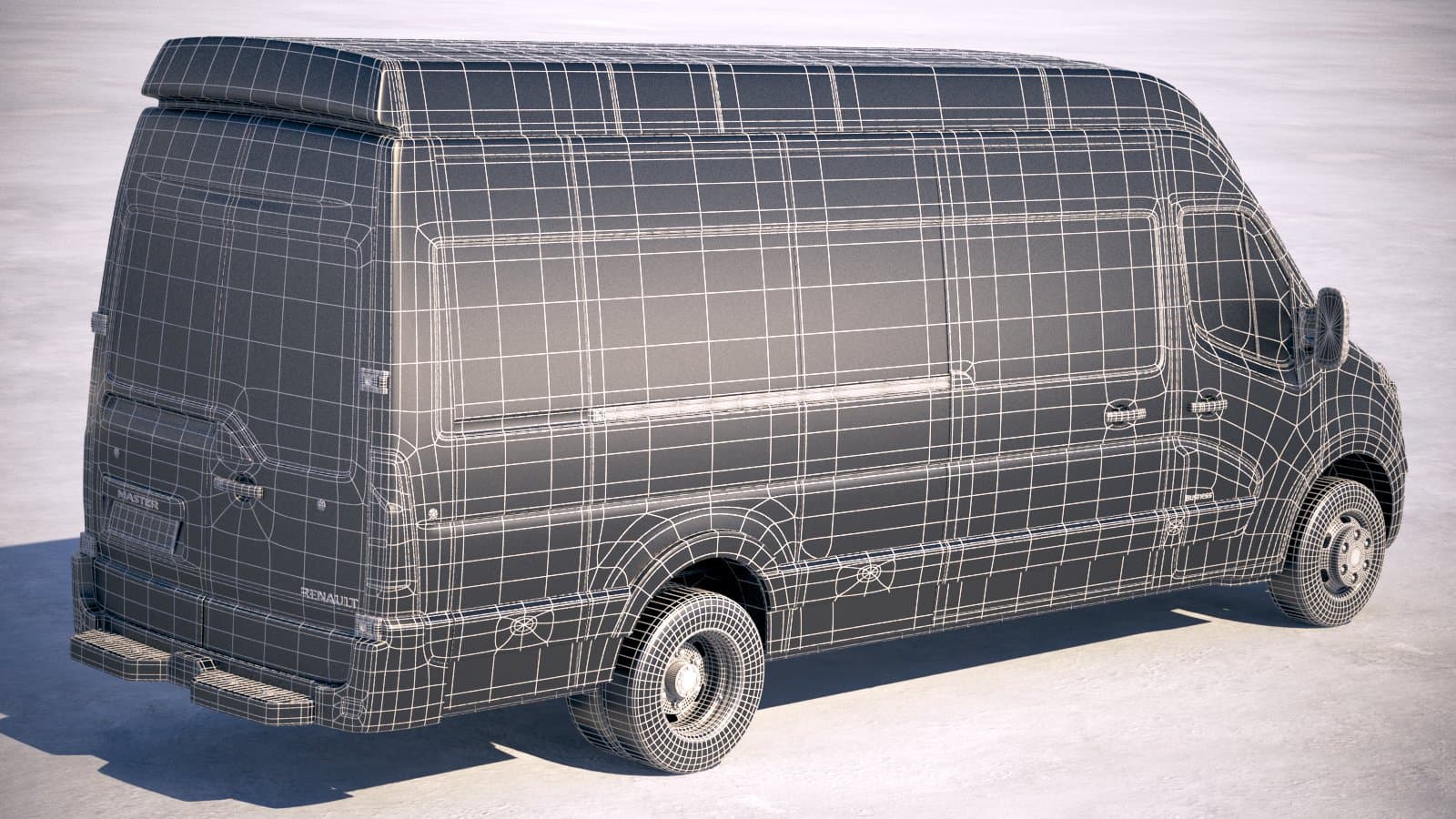 Renault Master Van 2018 Maxi - 3D Model by SQUIR