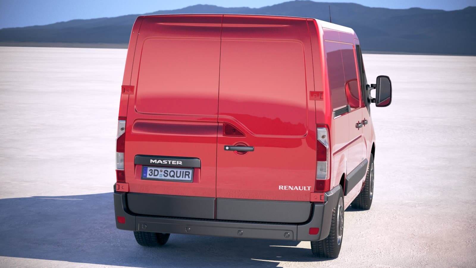 Renault Master Van 2018 Short Low - 3D Model by SQUIR