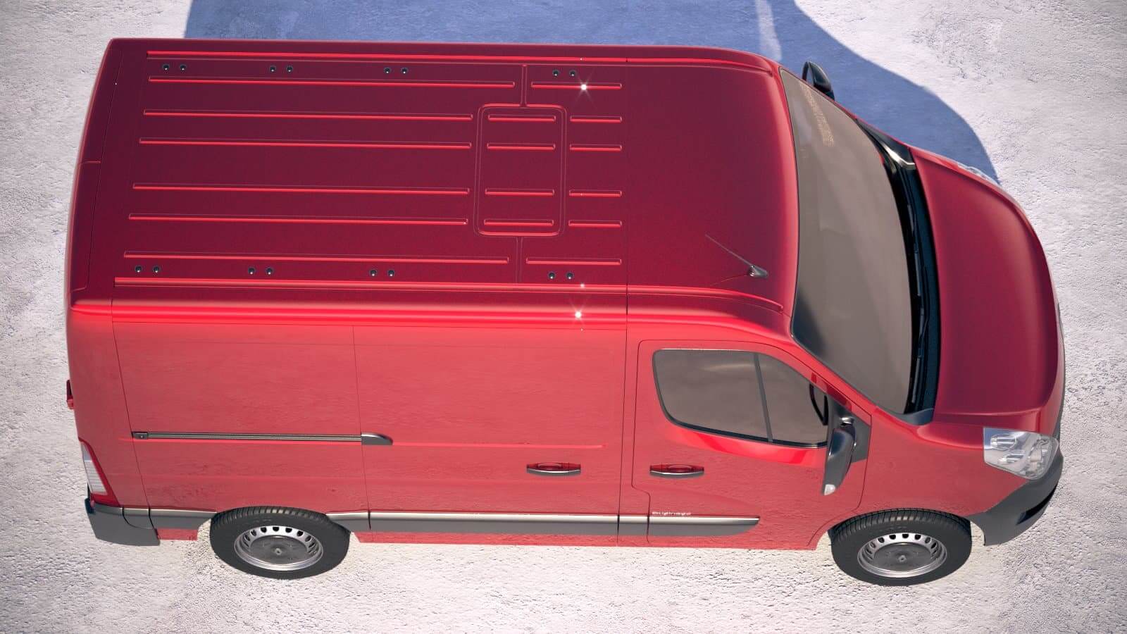 Renault Master Van 2018 Short Low - 3D Model by SQUIR
