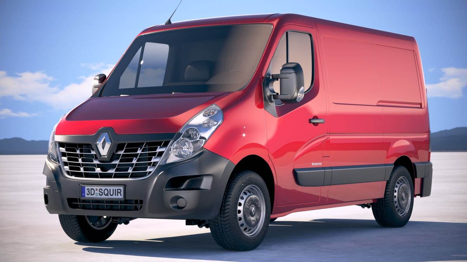 Renault Master Van 2018 Short Low - 3D Model by SQUIR
