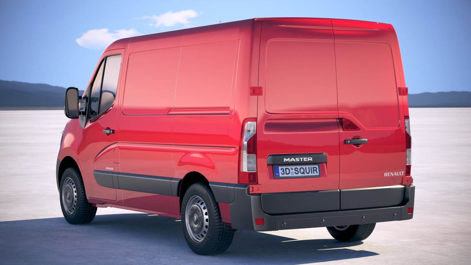 Renault Master Van 2018 Short Low - 3D Model by SQUIR