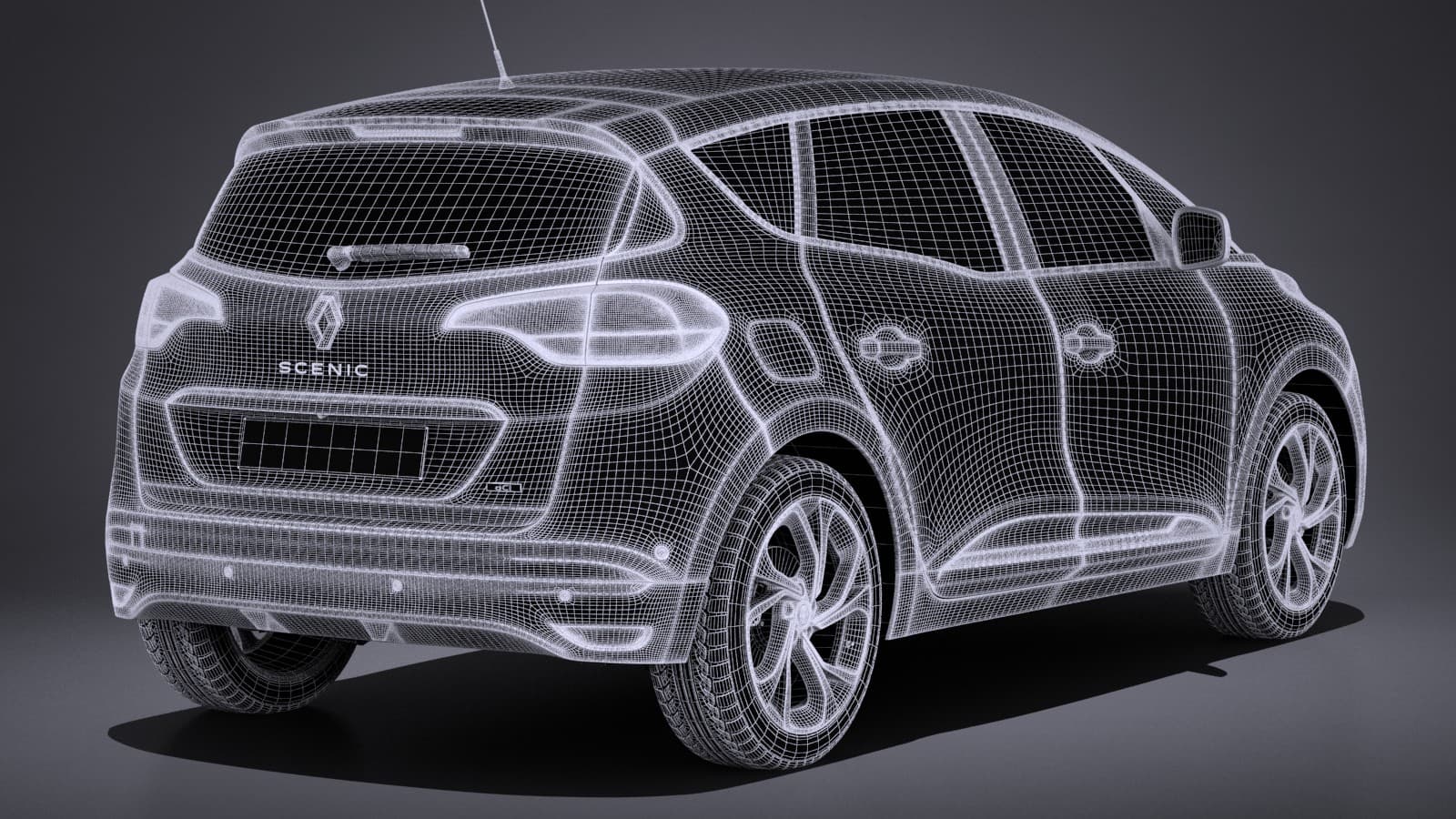 Renault Scenic 2017 - 3D Model by SQUIR