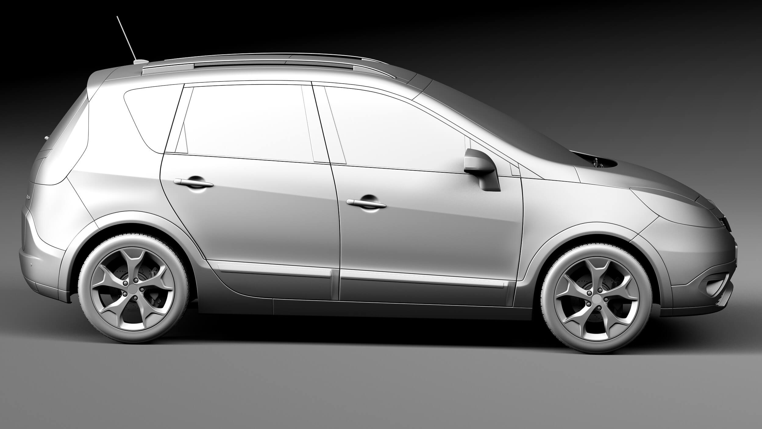 Renault Scenic XMOD 2014 - 3D Model by SQUIR