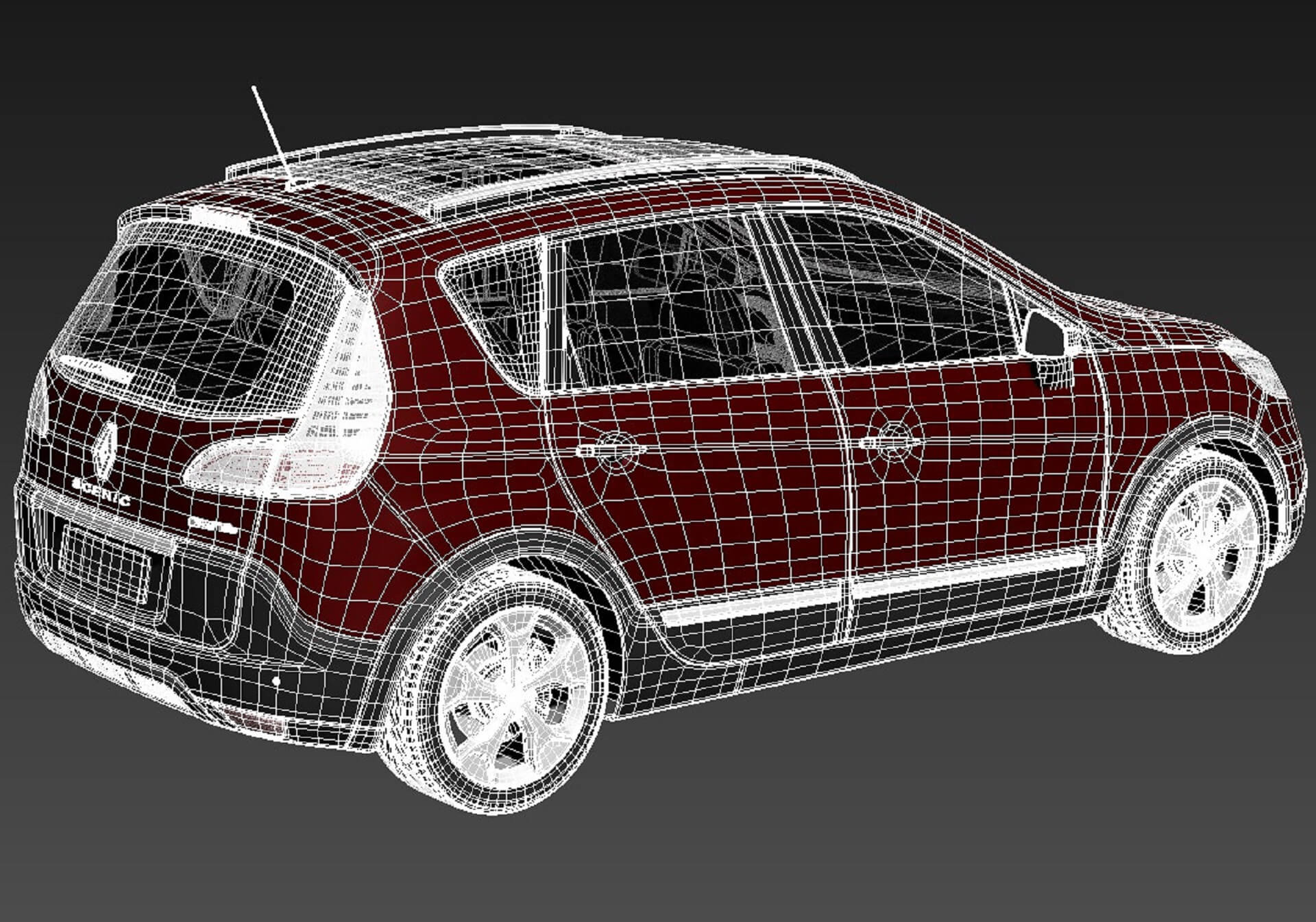 Renault Scenic XMOD 2014 - 3D Model by SQUIR