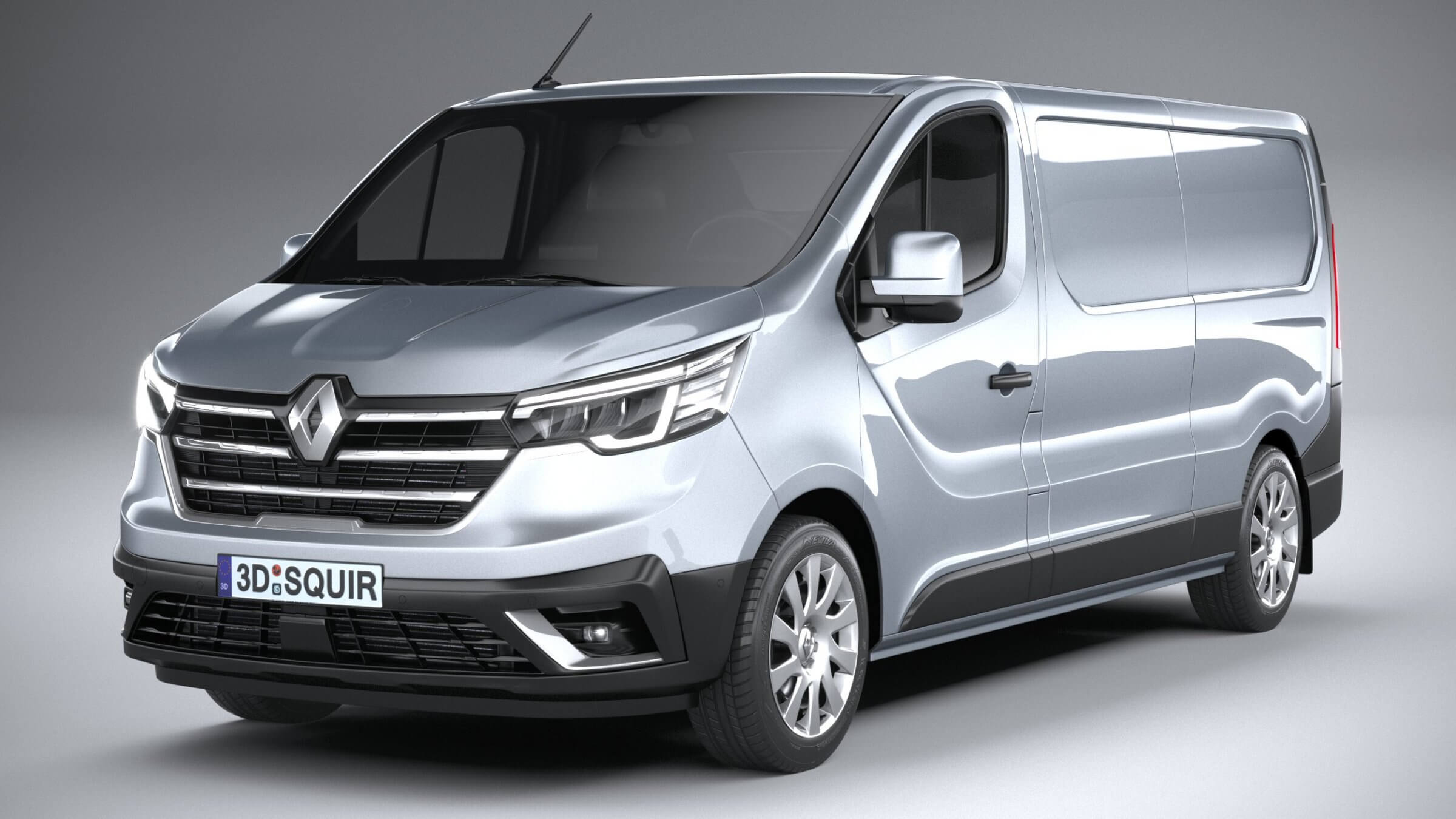 Renault Trafic Van L2H1 2021 - 3D Model by SQUIR