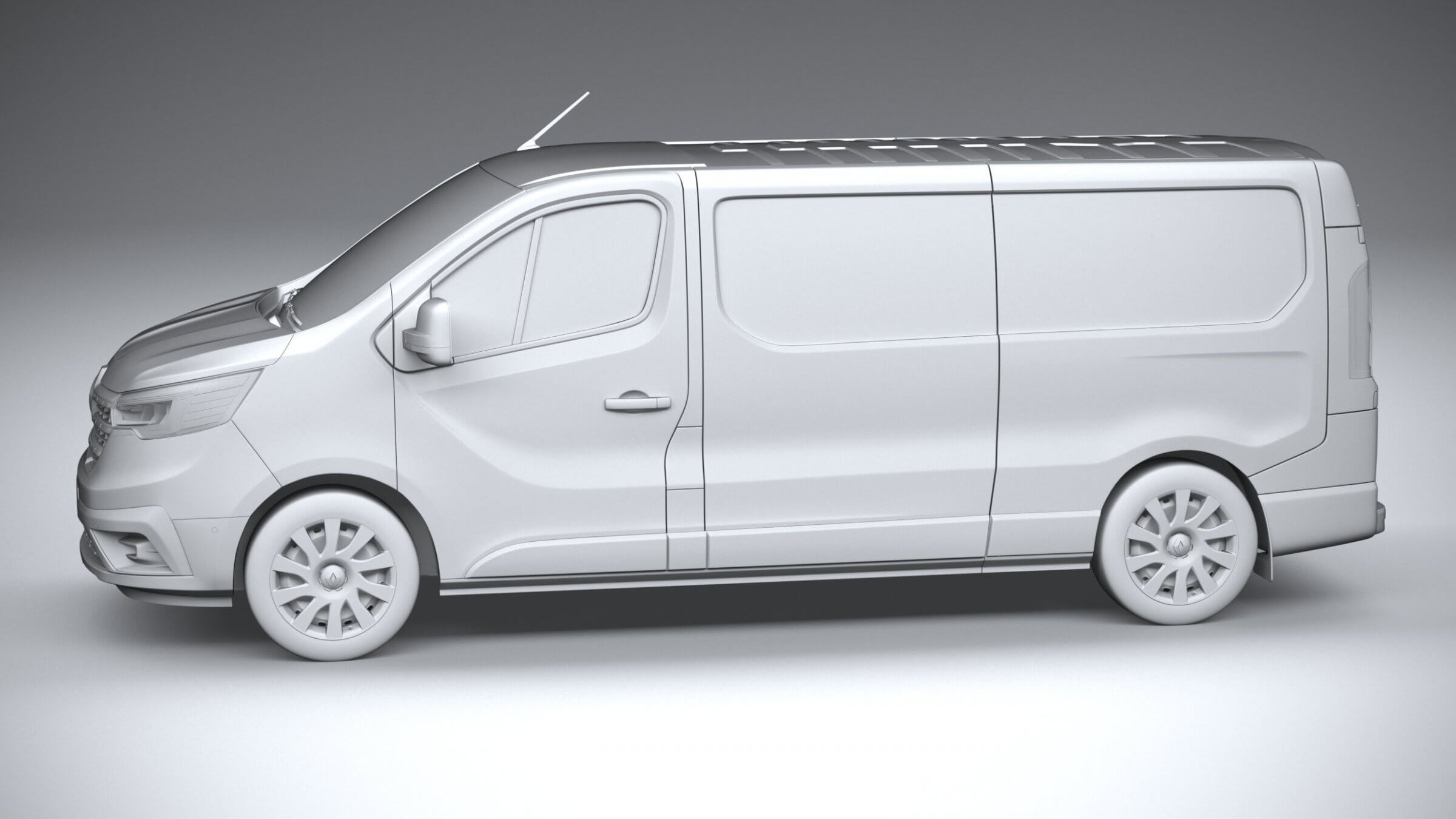 Renault Trafic Van L2H1 2021 - 3D Model by SQUIR