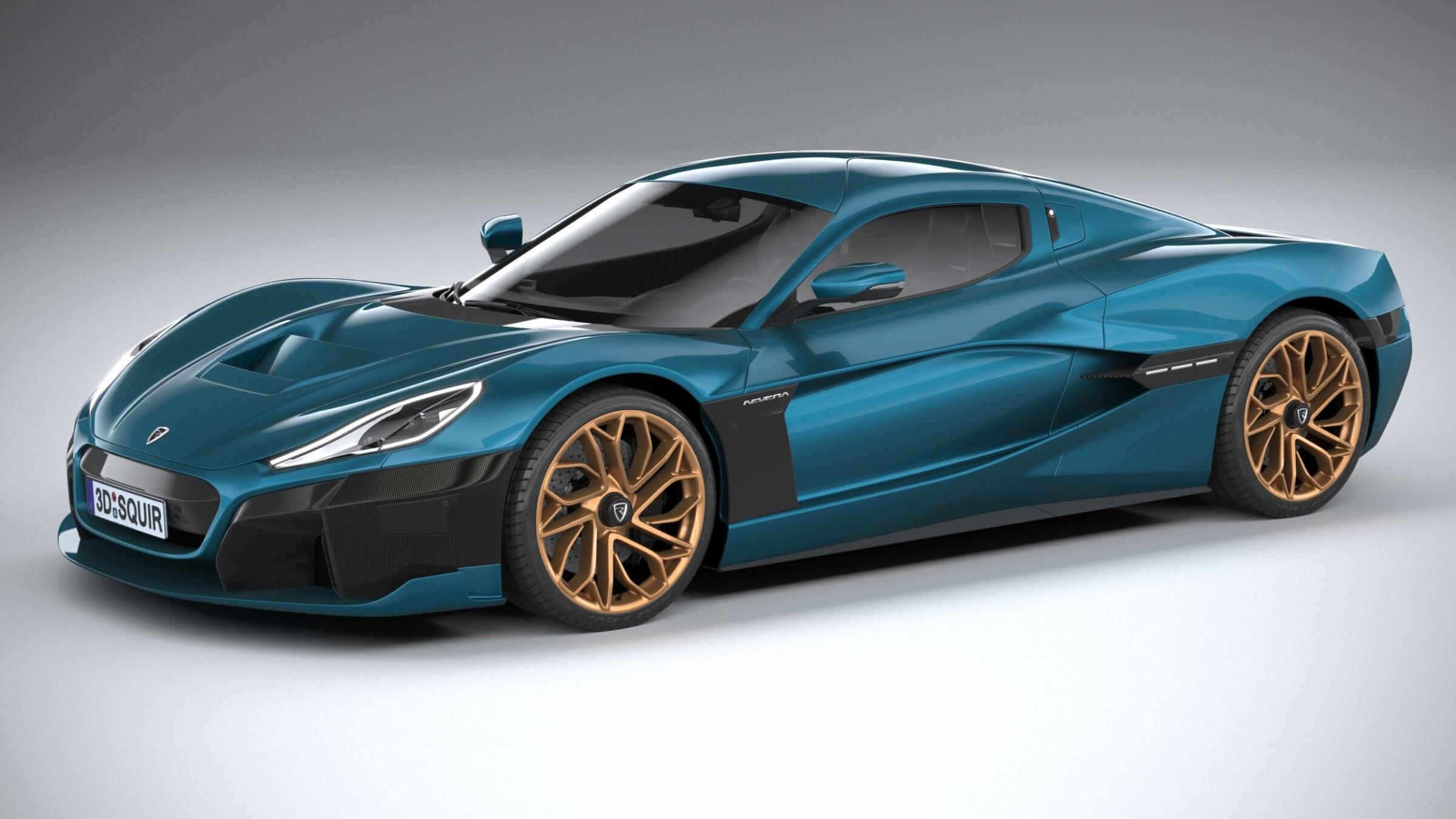 Rimac Nevera 2022 - 3D Model by SQUIR