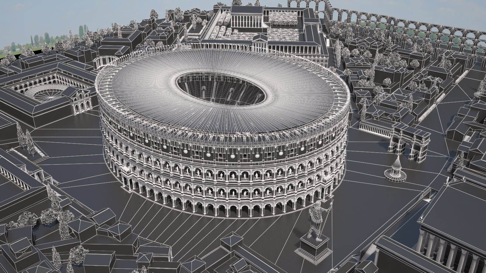 Rome Colosseum - 3D Model by SQUIR