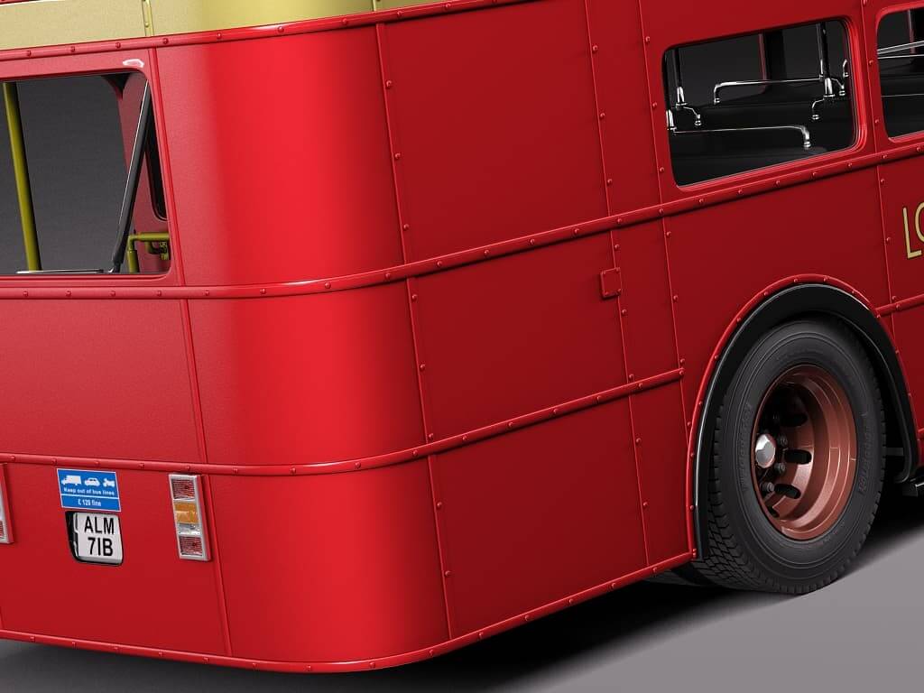 Routemaster London Double Decker Bus - 3D Model by SQUIR