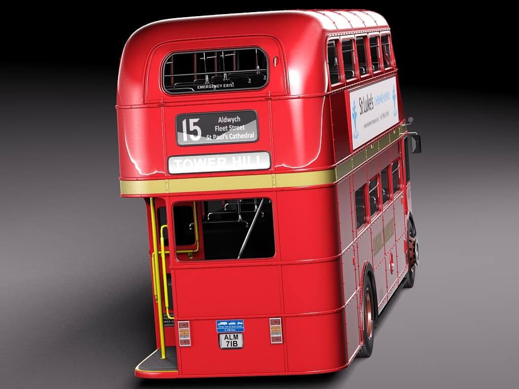 Routemaster London Double Decker Bus - 3D Model by SQUIR