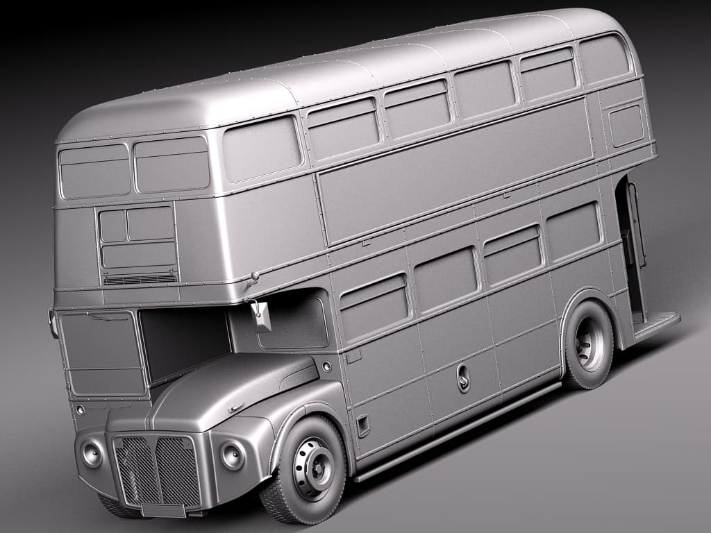 Routemaster London Double Decker Bus - 3D Model by SQUIR