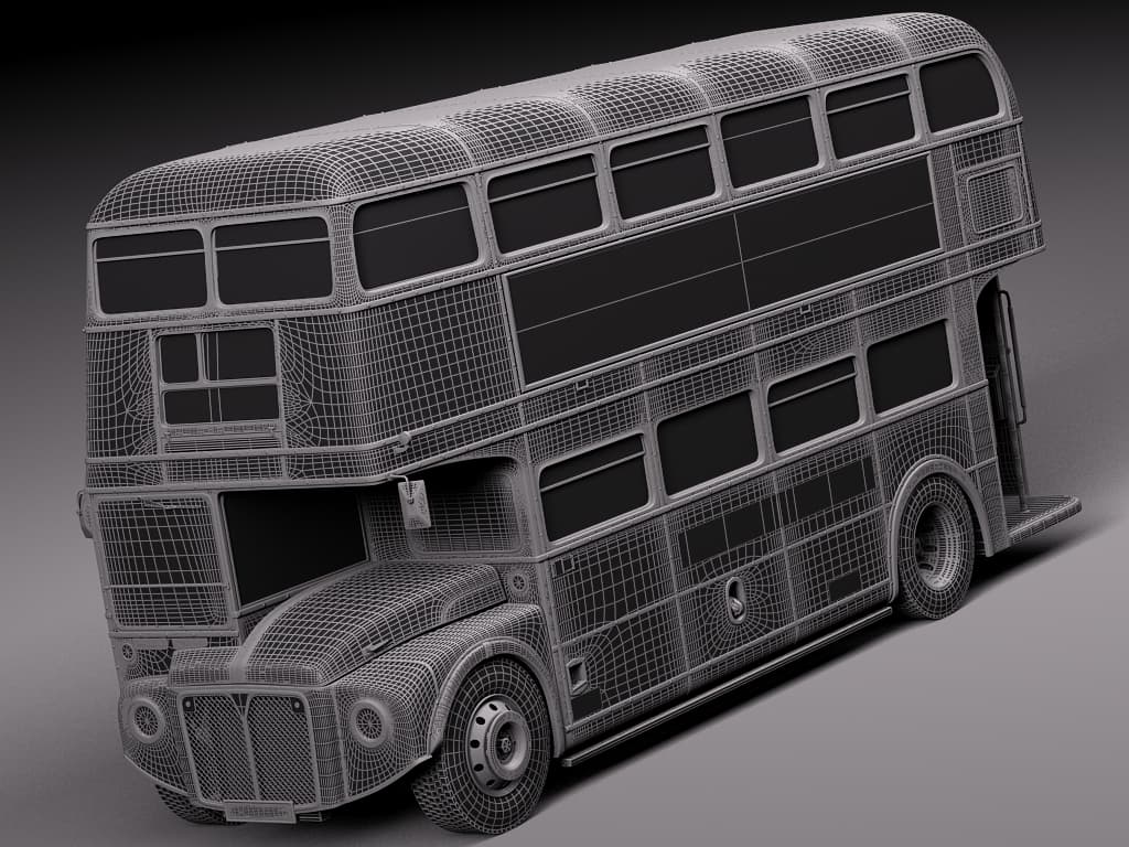 Routemaster London Double Decker Bus - 3D Model by SQUIR