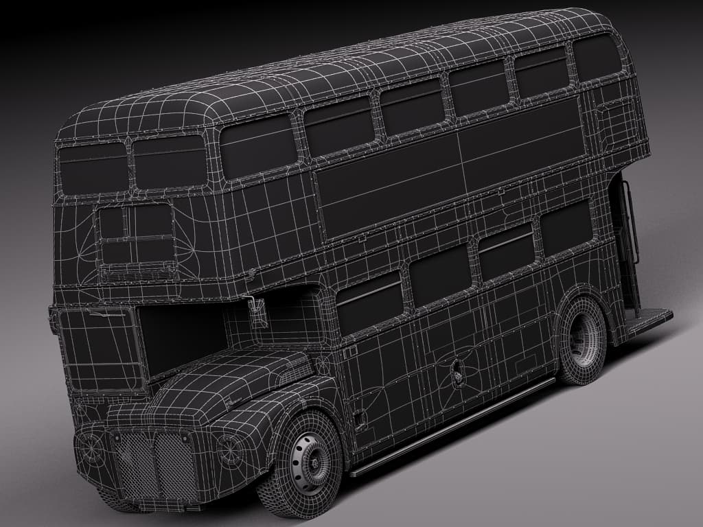 Routemaster London Double Decker Bus - 3D Model by SQUIR