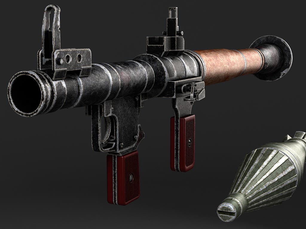 RPG-7 Bazooka 3D Model by SQUIR