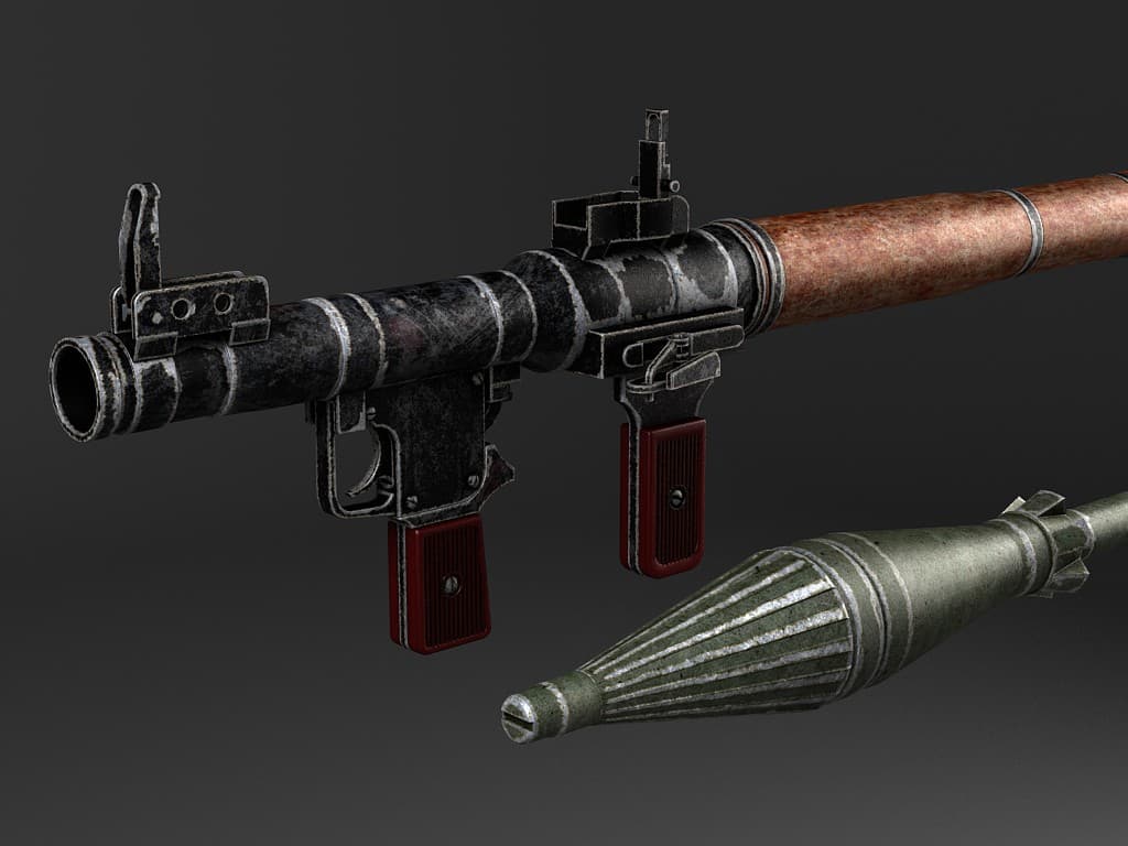 RPG-7 Bazooka 3D Model by SQUIR