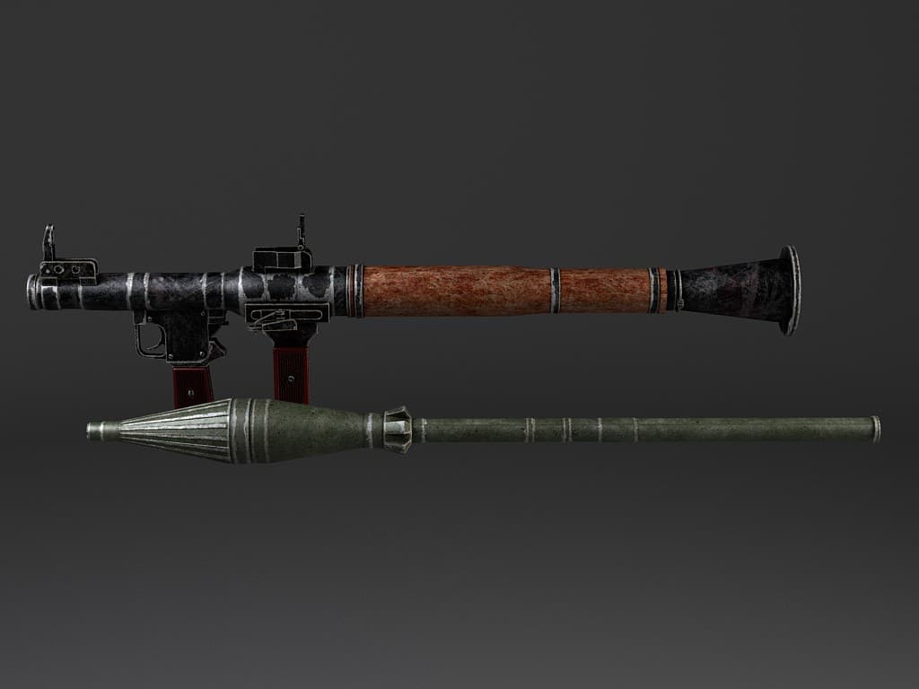 RPG-7 Bazooka 3D Model by SQUIR