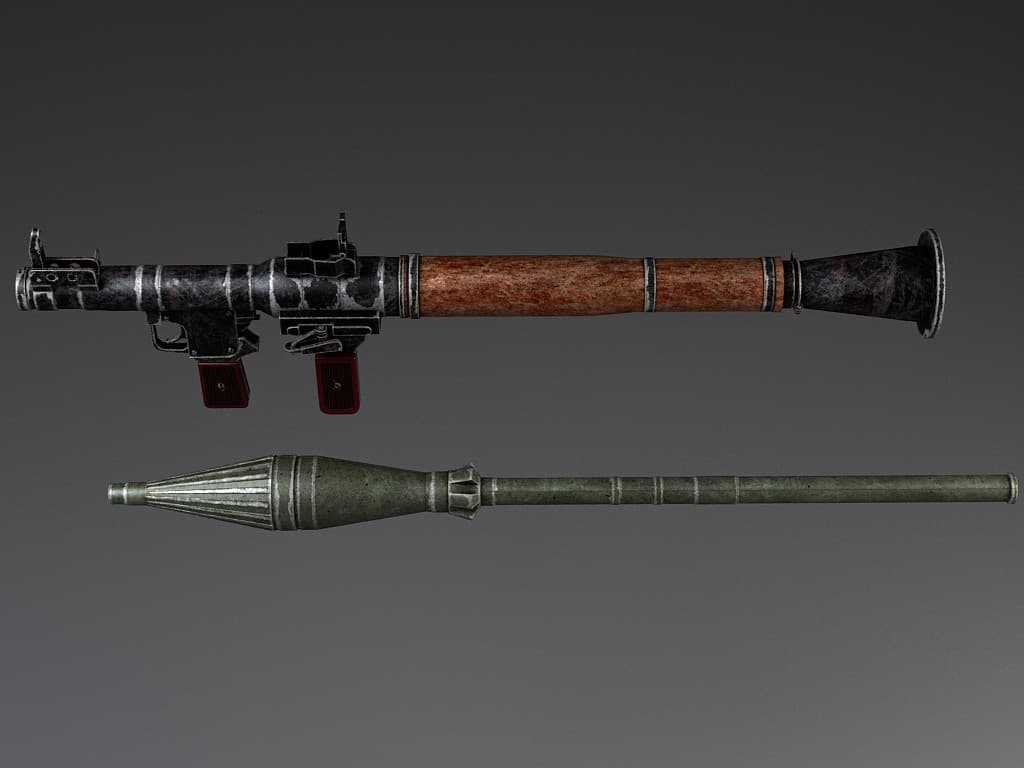 RPG-7 Bazooka 3D Model by SQUIR