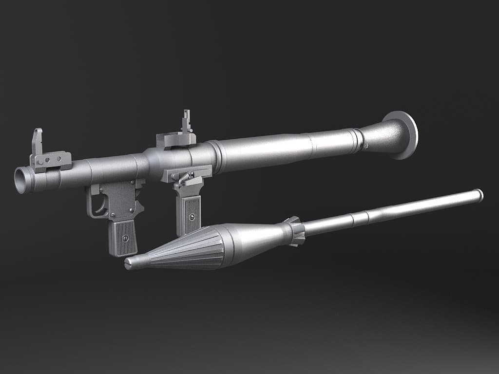 RPG-7 Bazooka 3D Model by SQUIR