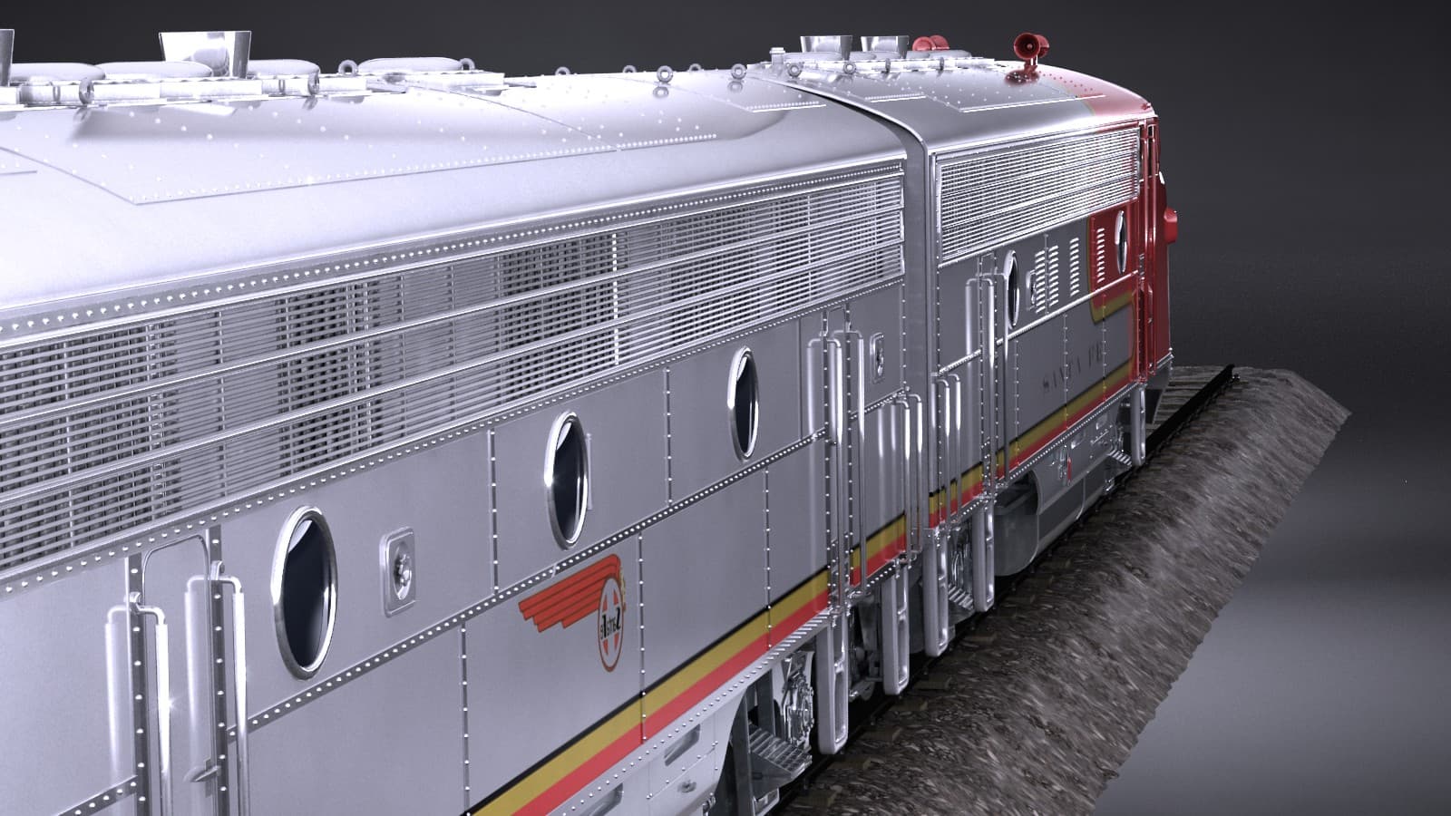 Santa Fe Super Chief Train - 3D Model by SQUIR