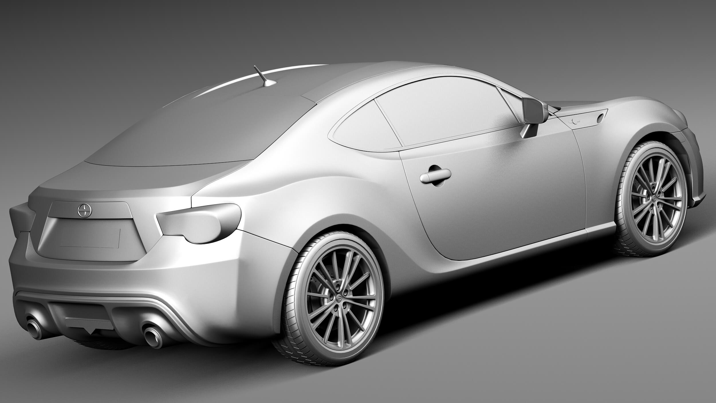 Scion FR-S 2013 3D Model by SQUIR