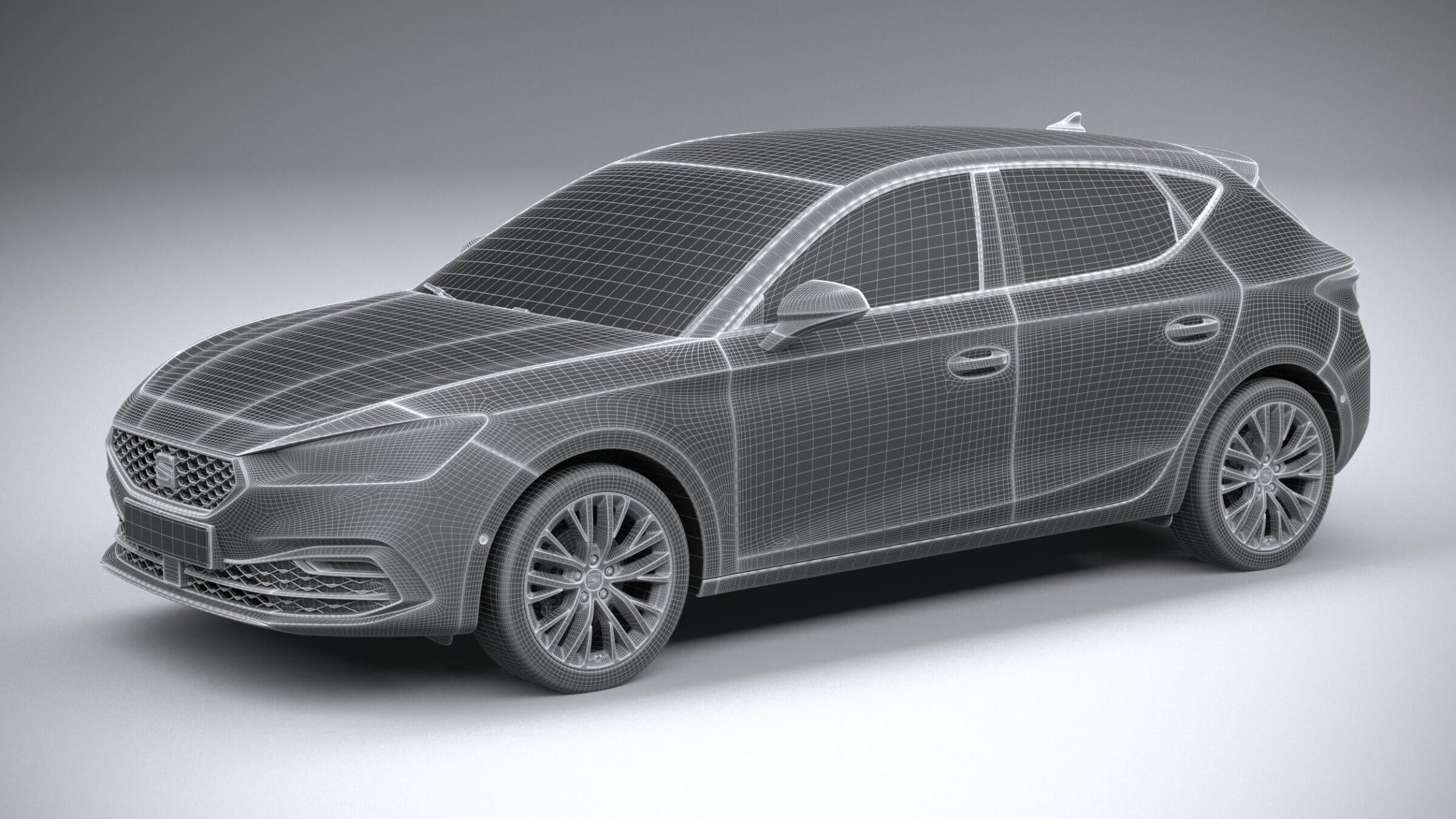 Seat Leon 5-door 2020 3D Model by SQUIR