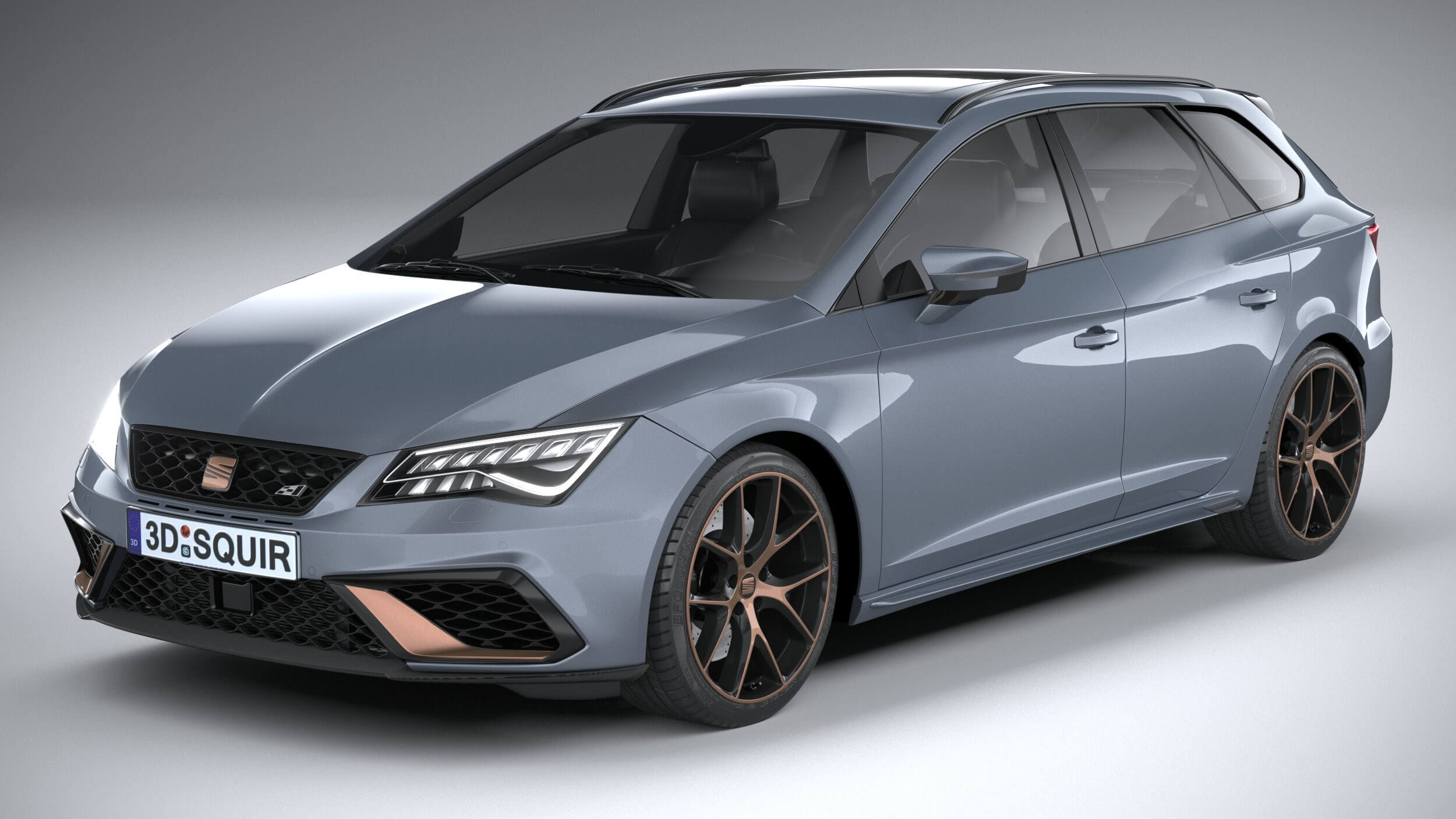 Seat Leon ST Cupra R 2019 - 3D Model by SQUIR
