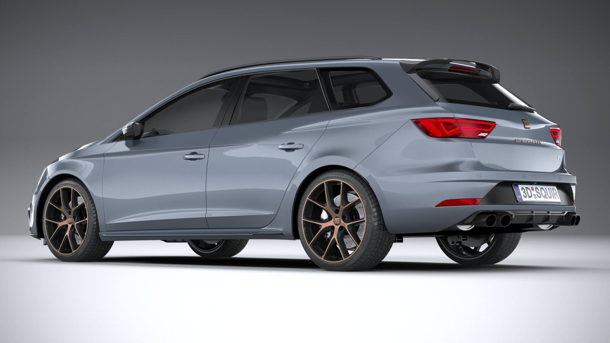Seat Leon ST Cupra R 2019 - 3D Model by SQUIR