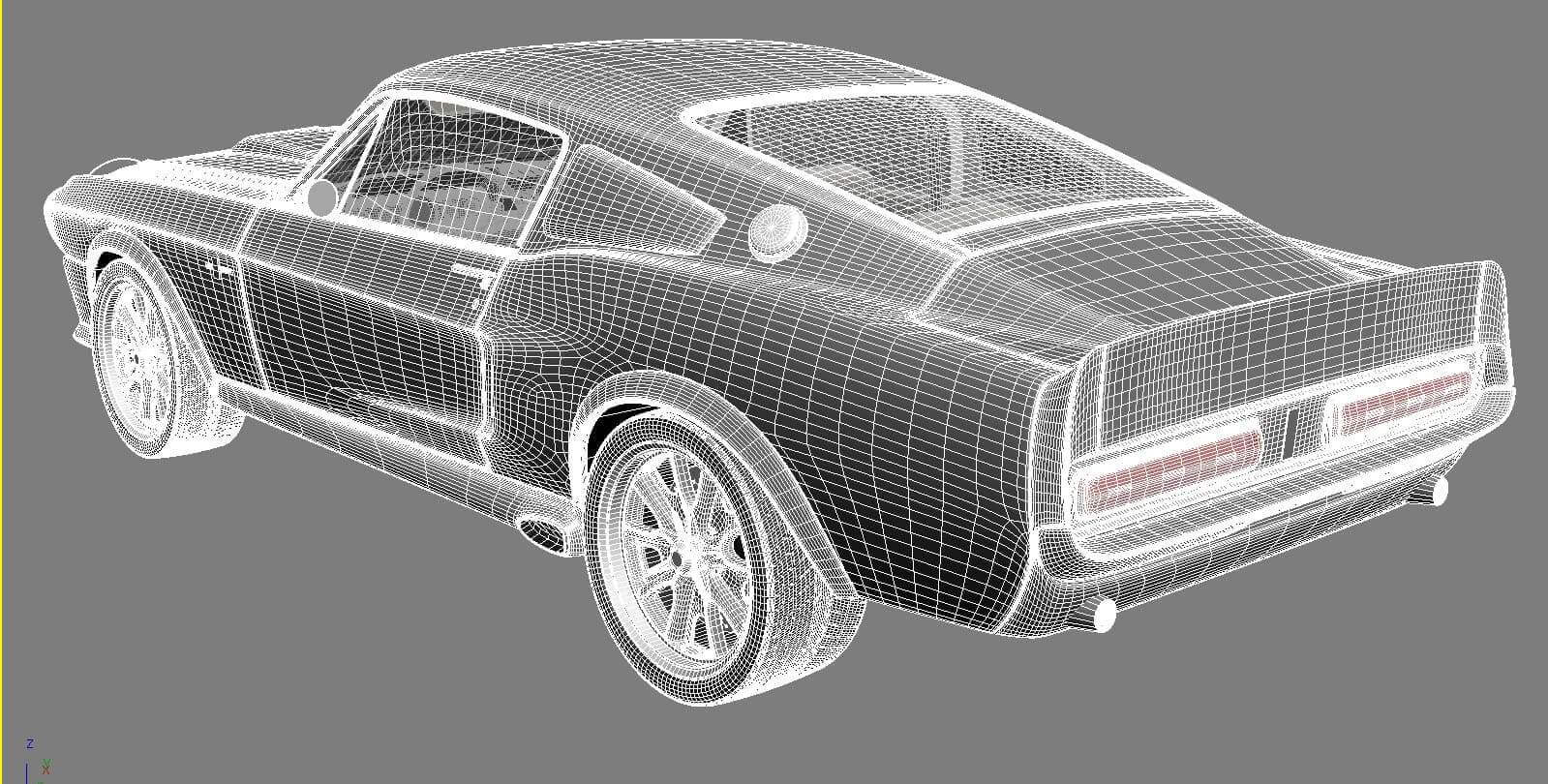 Shelby GT500 Eleanor 1967 - 3D Model by SQUIR