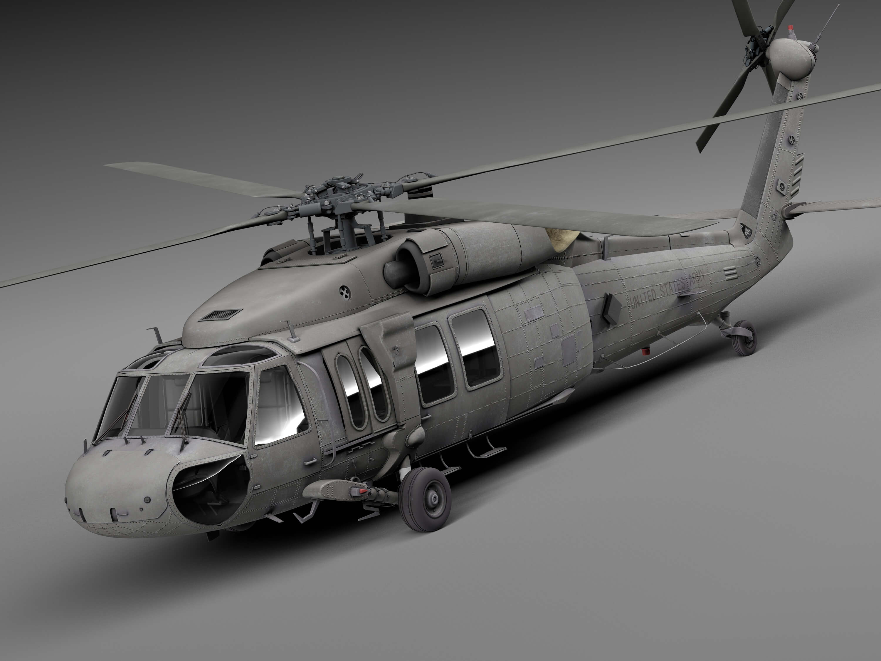 Sikorsky UH-60A Black Hawk 3D Model by SQUIR