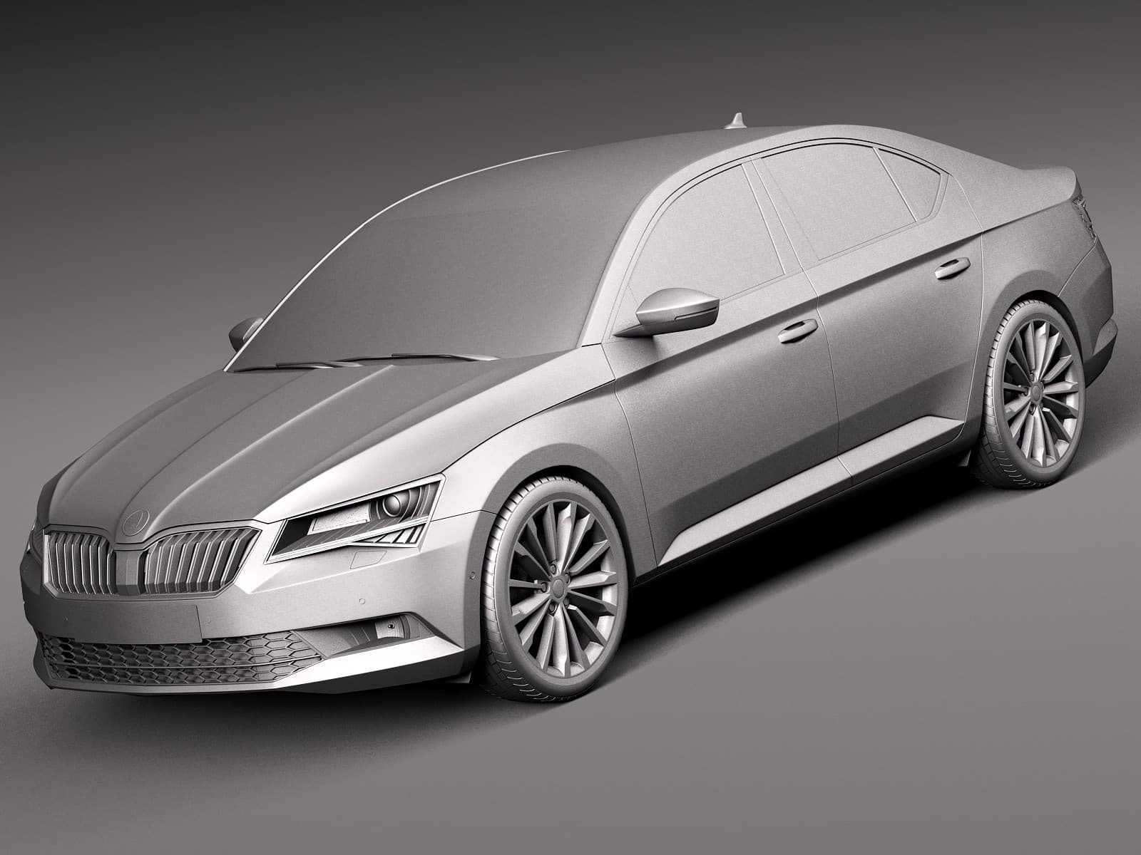 Skoda Superb 2016 - 3D Model by SQUIR