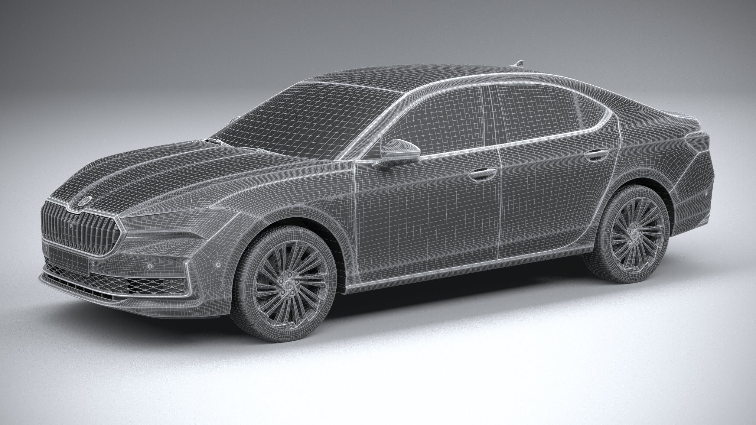 Skoda Superb 2024 - 3D Model by SQUIR
