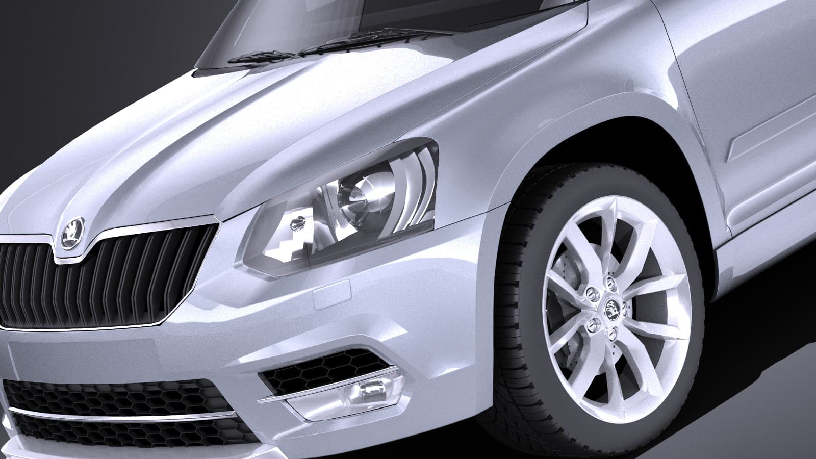 Skoda Yeti 2016 (V-Ray) 3D Model by SQUIR