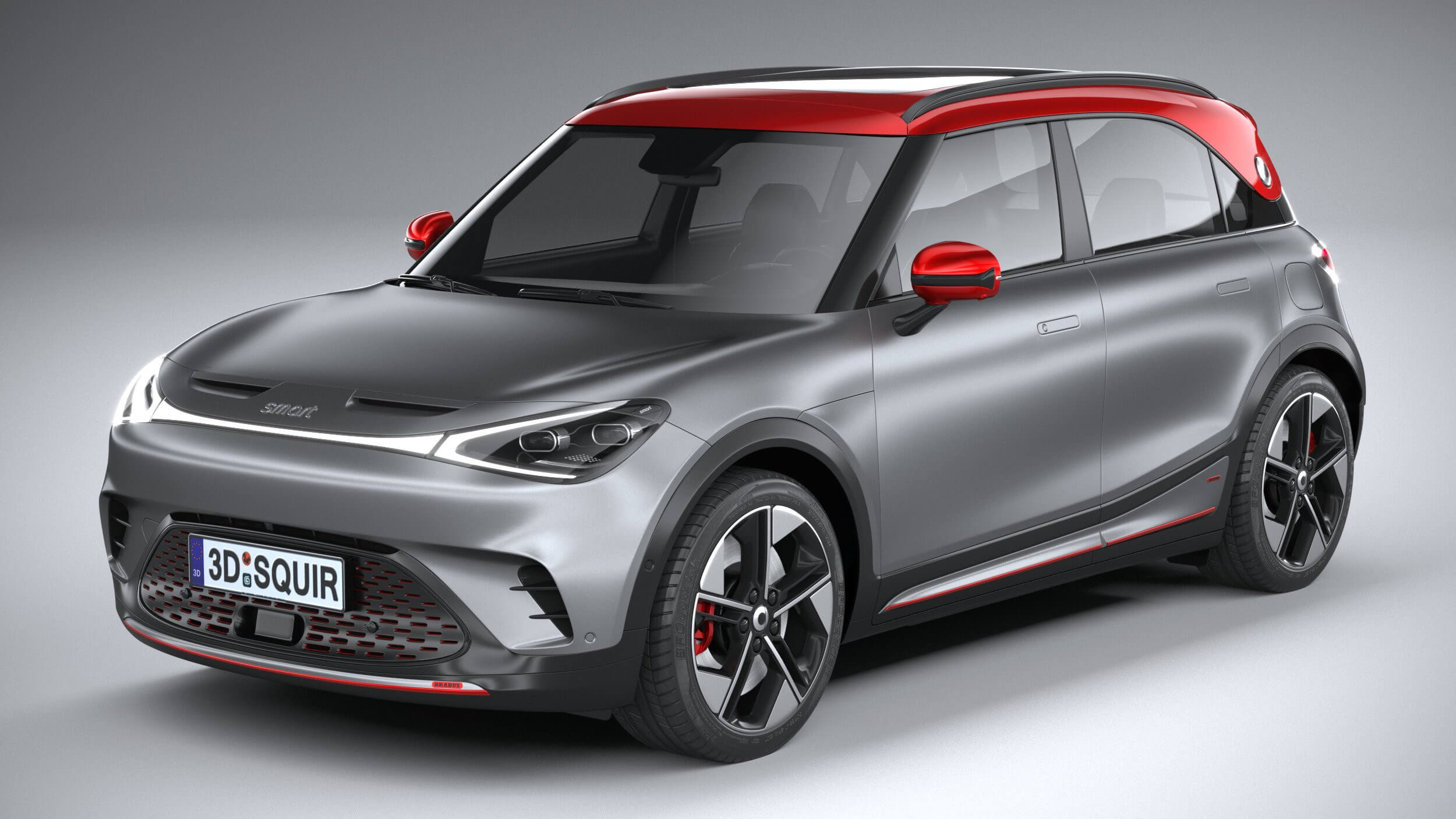Smart 1 Brabus 2023 - 3D Model by SQUIR
