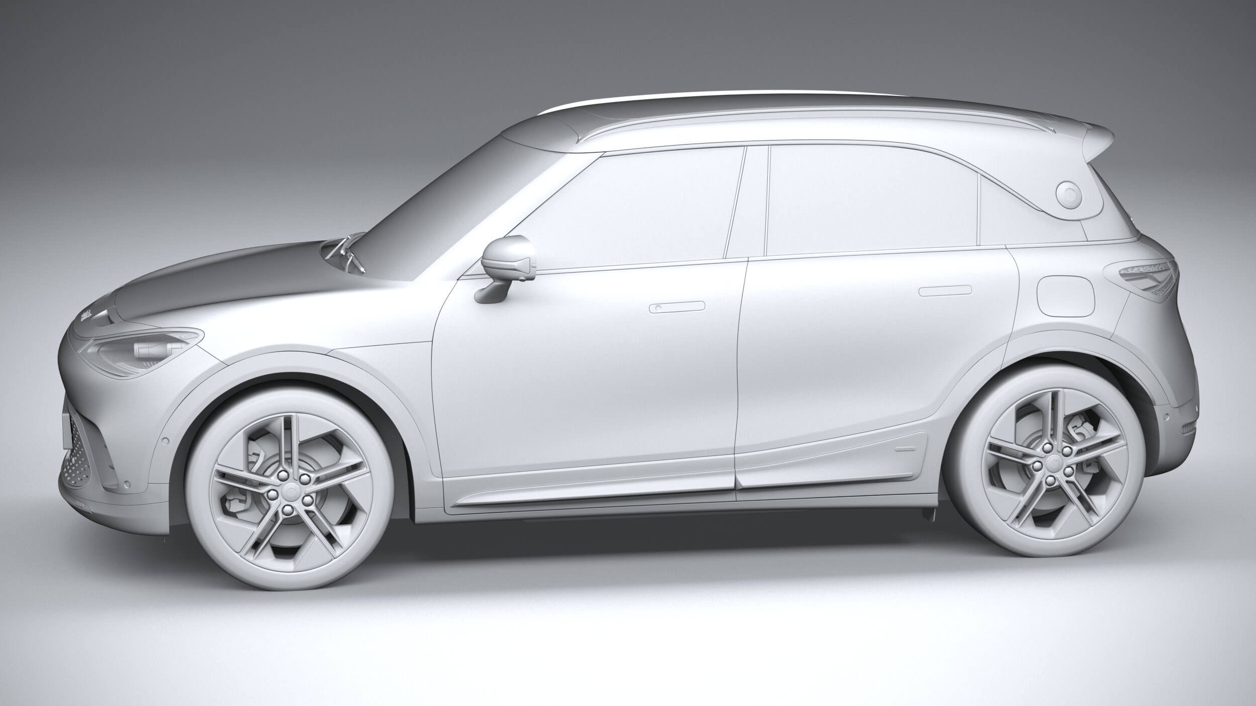 Smart 1 Brabus 2023 - 3D Model by SQUIR